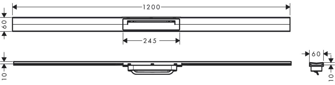 RAINDRAIN FLEX 56047000 | Shower channel Raindrain Collection By hansgrohe