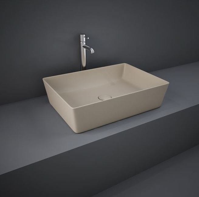 RAK-FEELING Countertop rectangular ceramic washbasin By RAK Ceramics