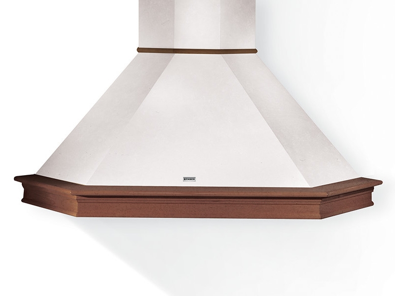 Corner cooker hood with integrated lighting Class D RANCH ANGOLO By FABER