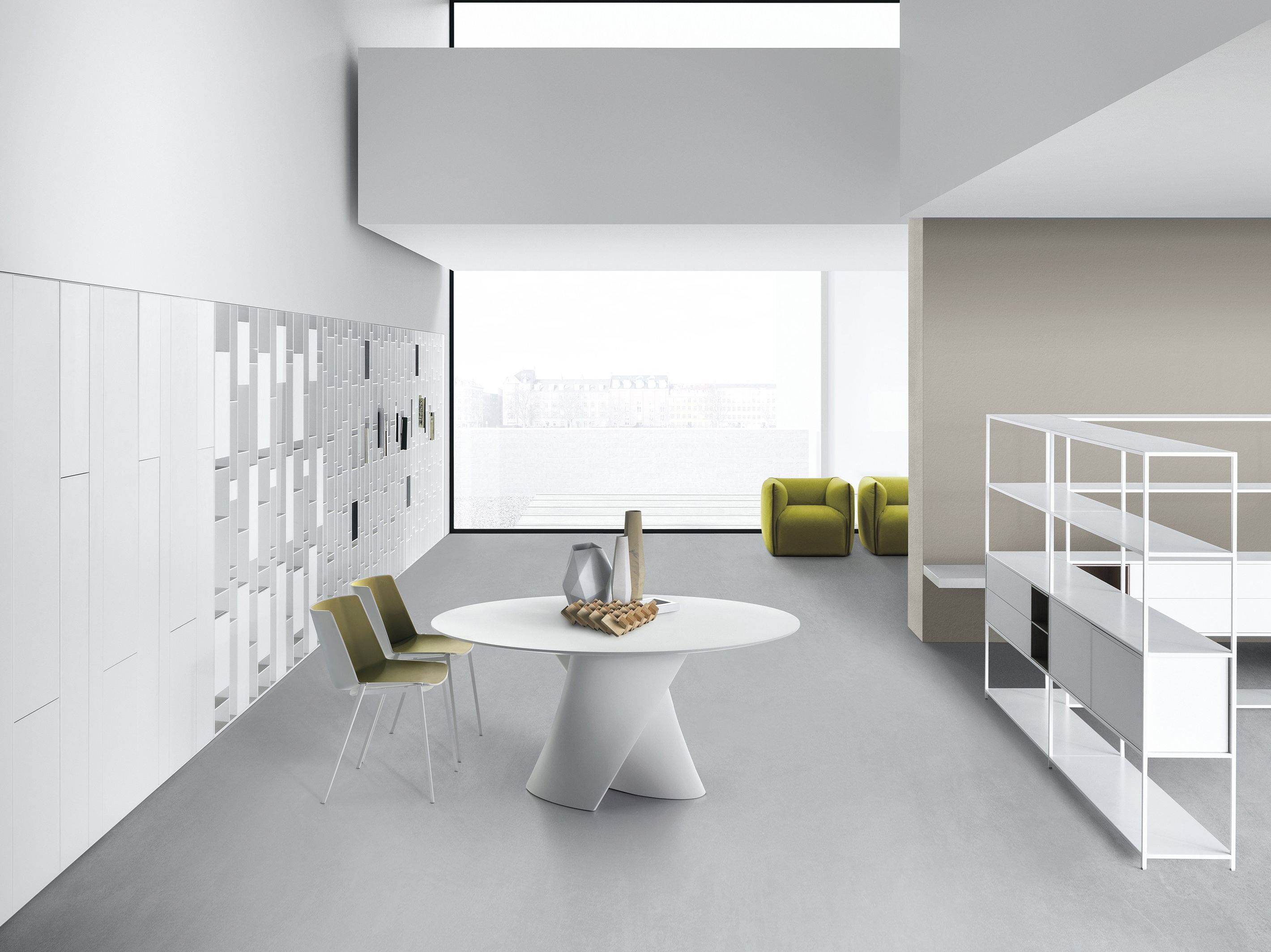 Lacquered modular MDF storage wall RANDOM CABINET By MDF Italia design ...