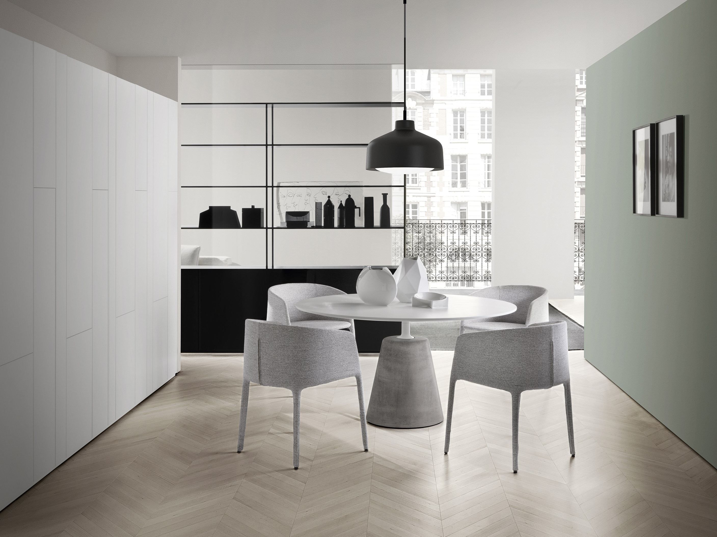 Lacquered modular MDF storage wall RANDOM CABINET By MDF Italia design ...