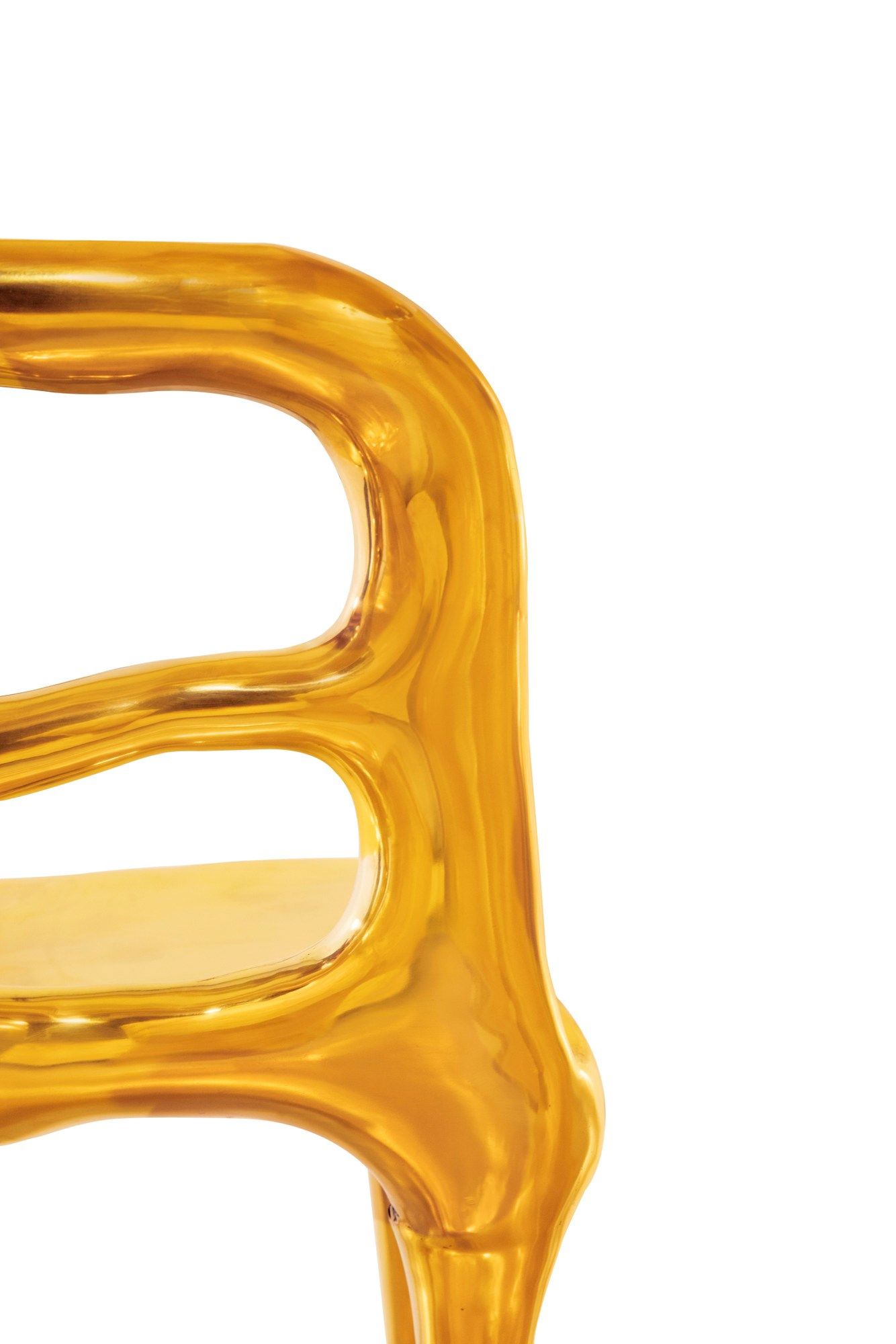 Brass chair RAPTURE Fools' Gold Collection By Scarlet Splendour