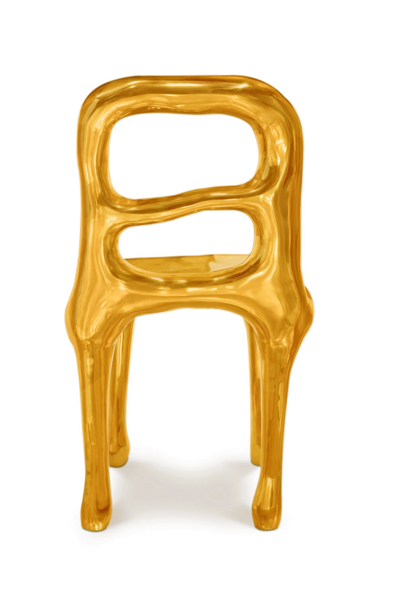 Brass chair RAPTURE Fools' Gold Collection By Scarlet Splendour