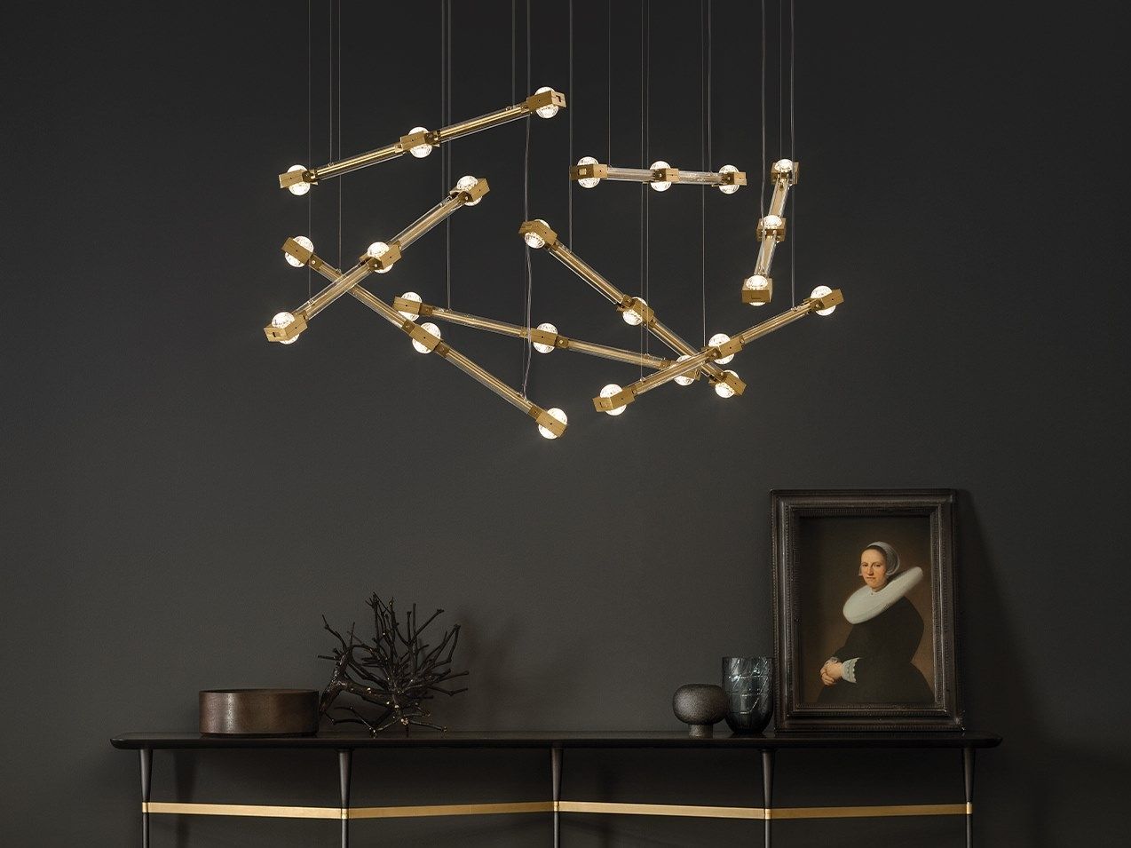 RAQAM N7 LED metal pendant lamp By Masiero | design Marc Sadler