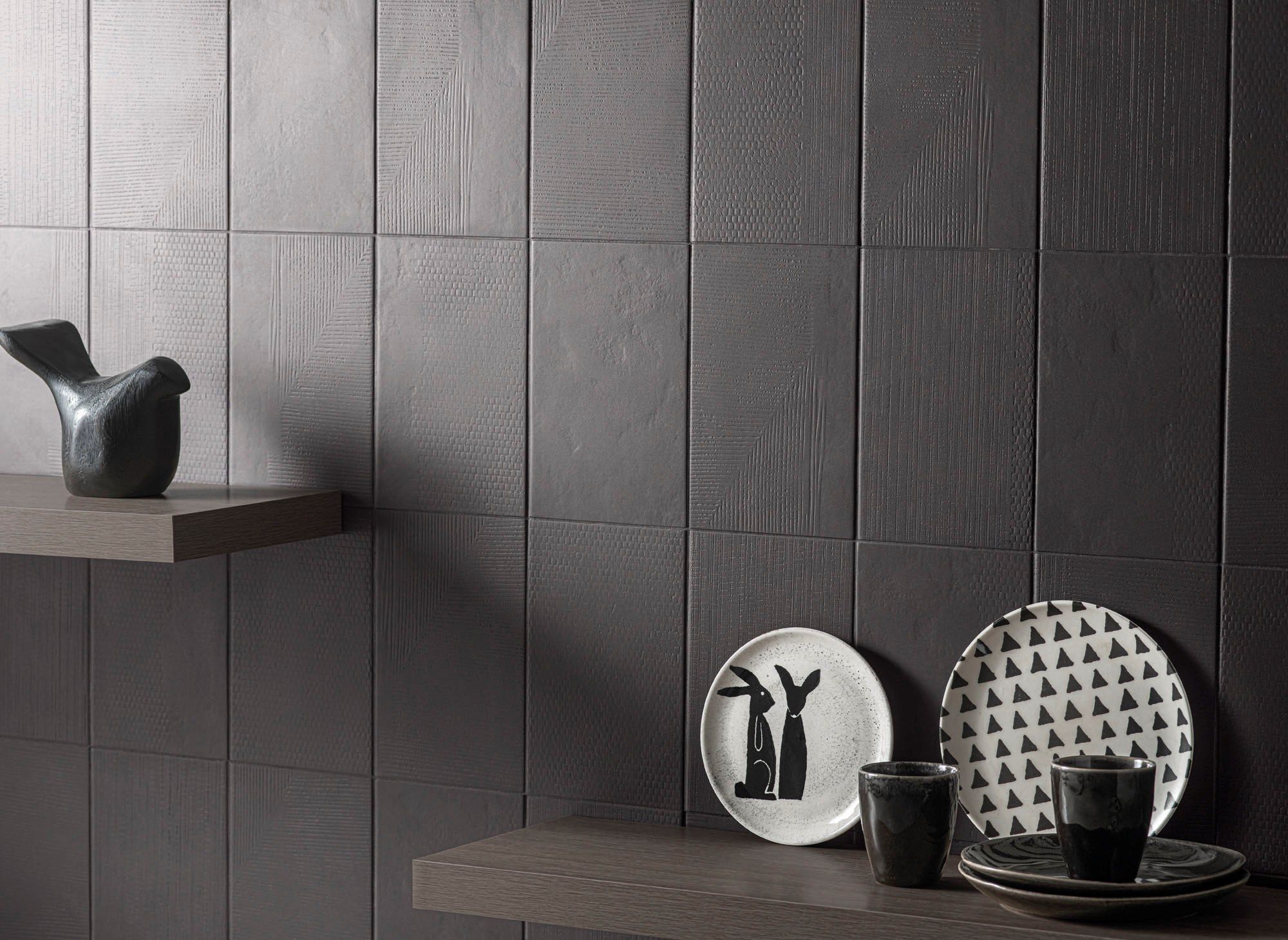 Extruded porcelain stoneware wall tiles RAW By Aleluia Cerâmicas