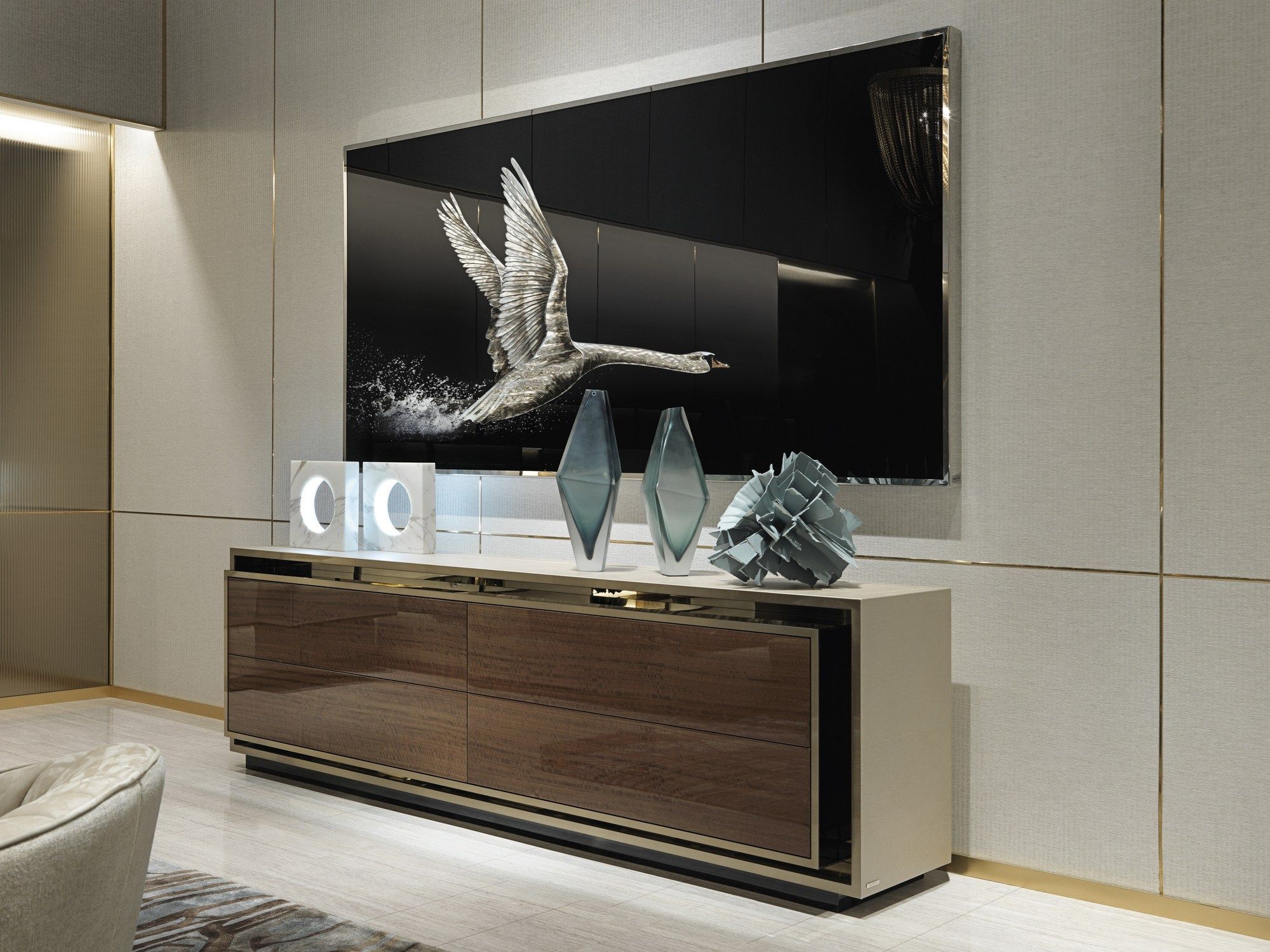 Wooden sideboard with drawers RAWDON By Visionnaire