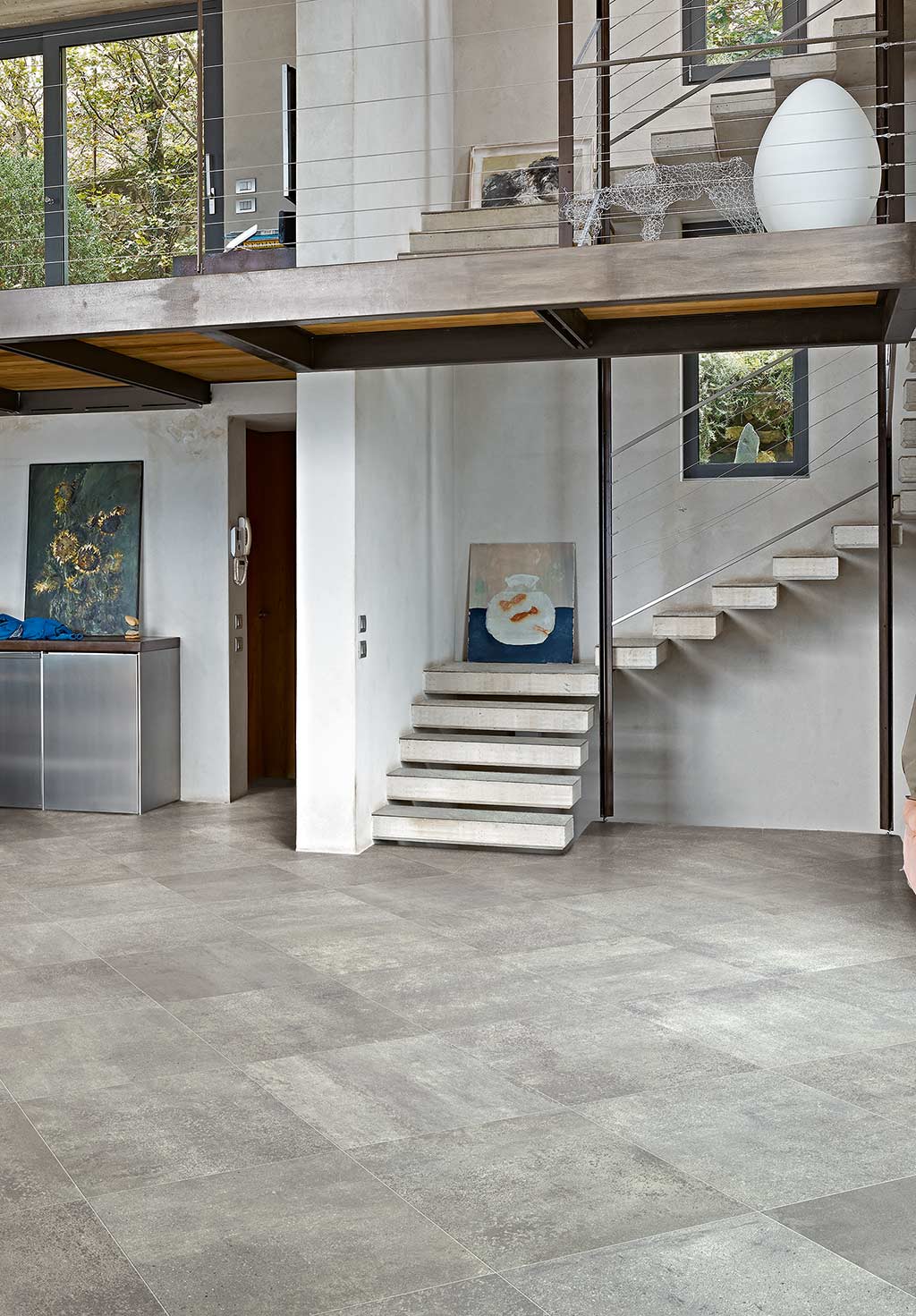 Porcelain stoneware wall/floor tiles with concrete effect RAWTECH By Floor Gres