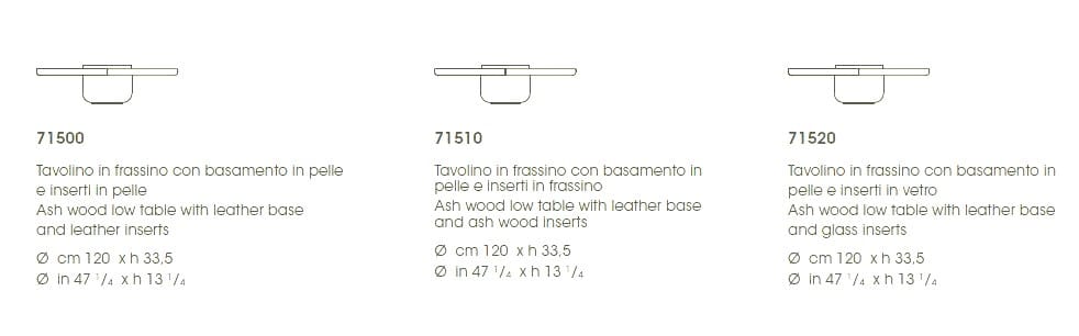 RAY 茶几 By Giorgetti | design Roberto Lazzeroni