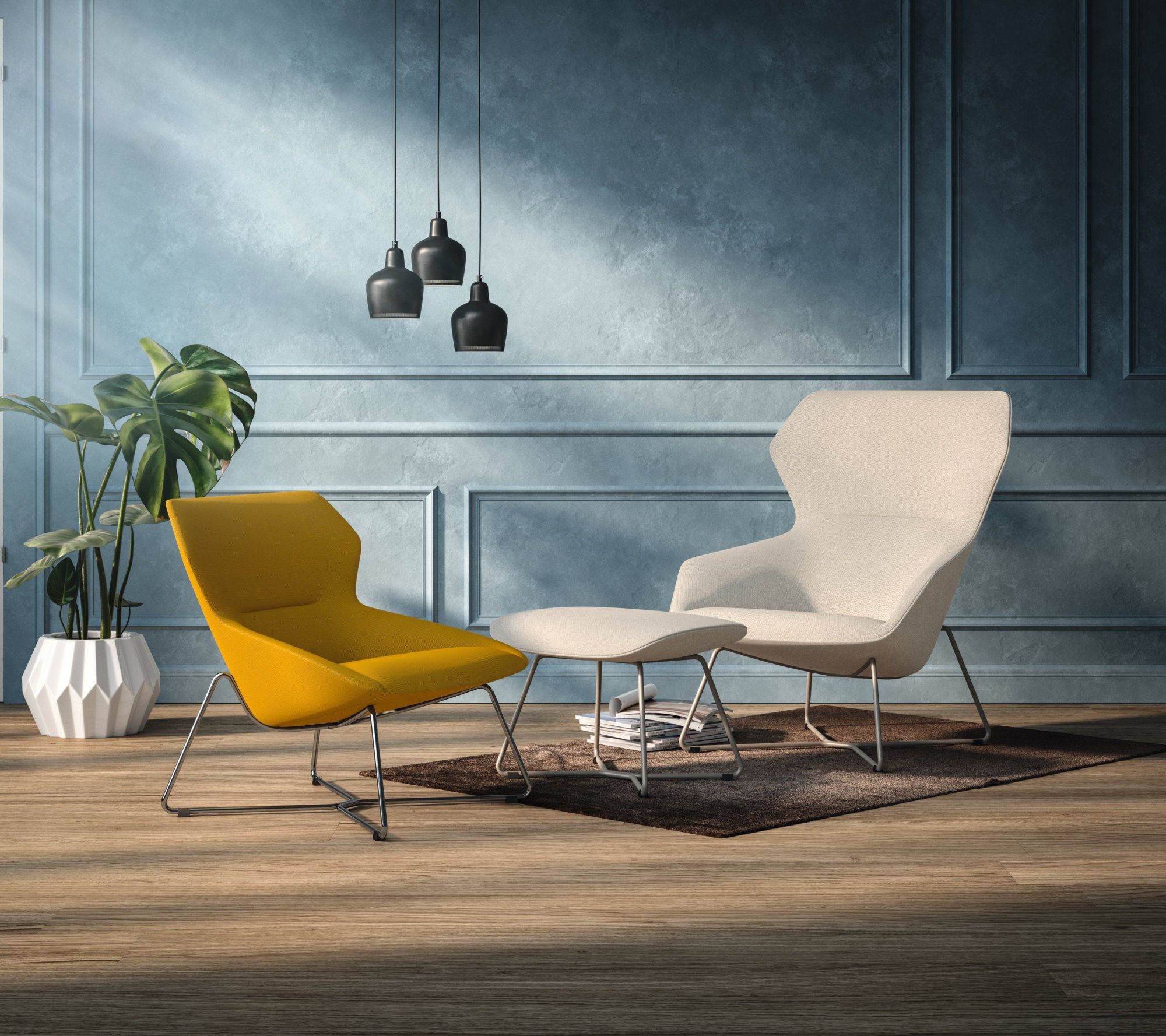 RAY LOUNGE | Armchair ray Collection By Brunner design Jehs+Laub