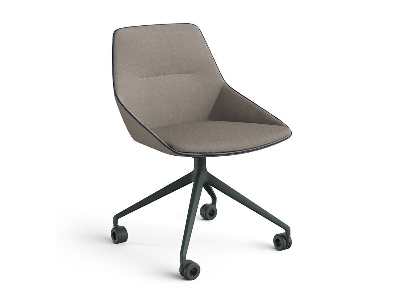 RAY SOFT | Chair with castors By Brunner design Jehs+Laub