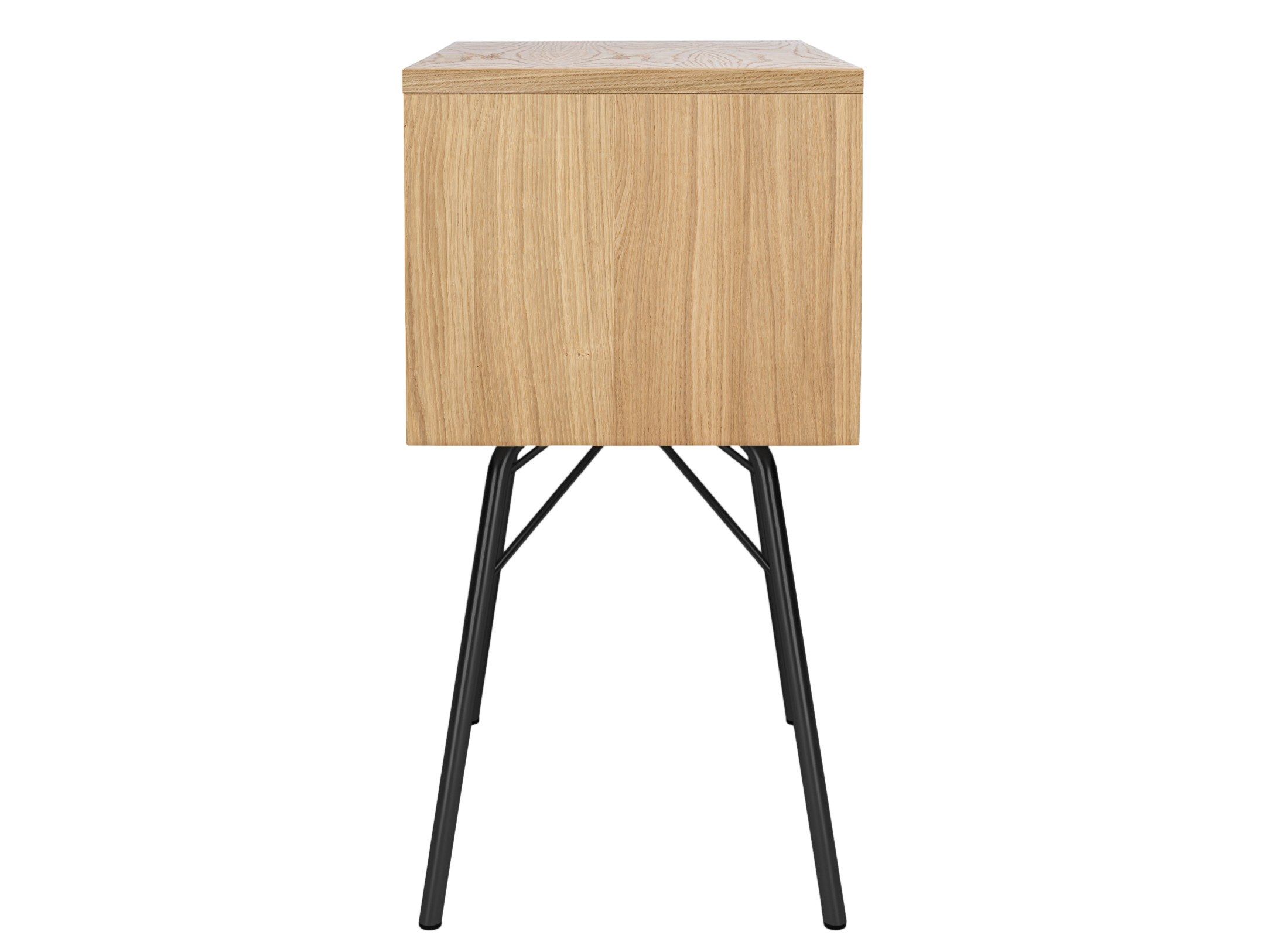 RAYBURN Rectangular wood veneer bedside table By Woodman