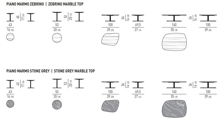 Coffee table RAYS By Minotti design Rodolfo Dordoni
