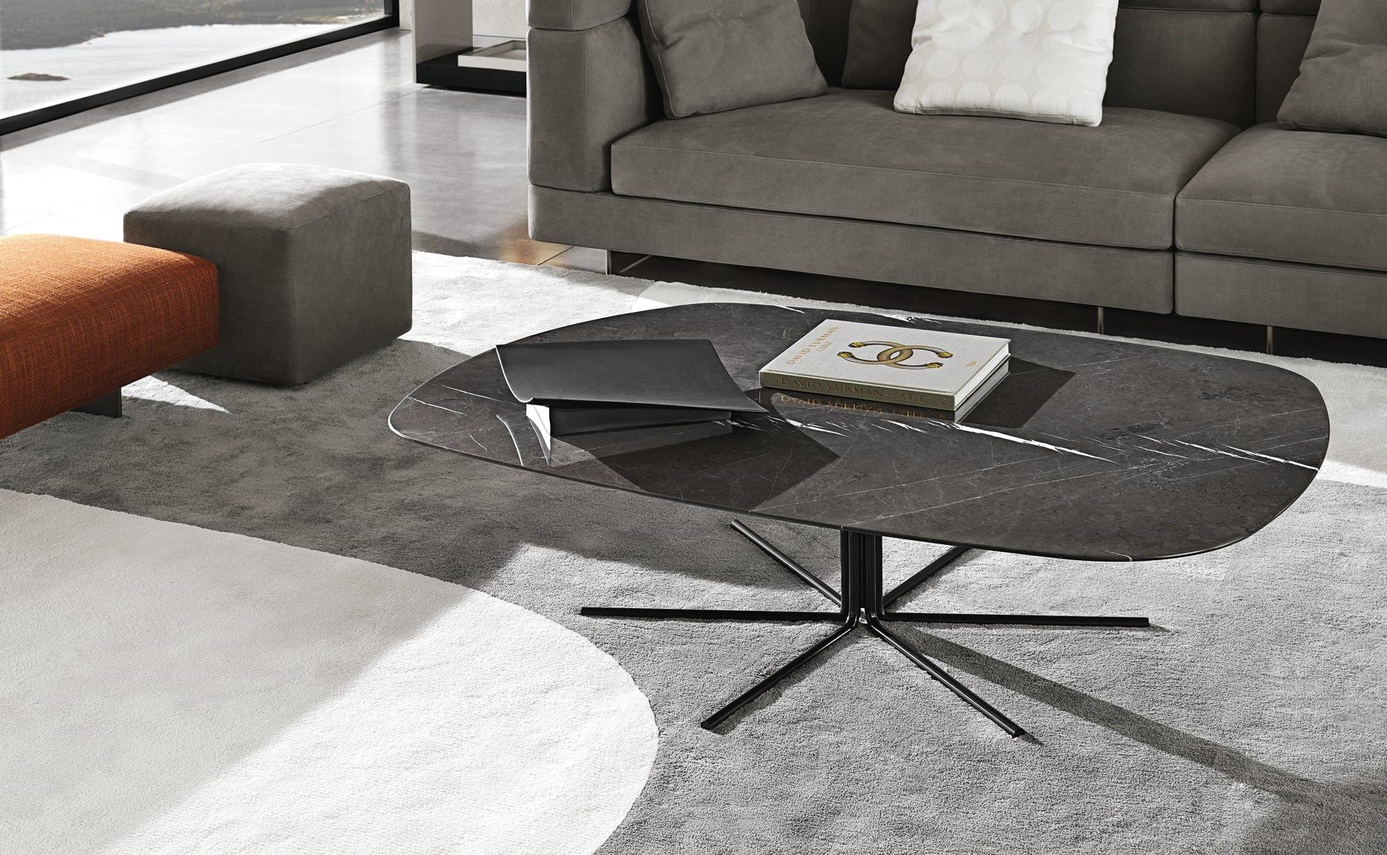Coffee table RAYS By Minotti design Rodolfo Dordoni
