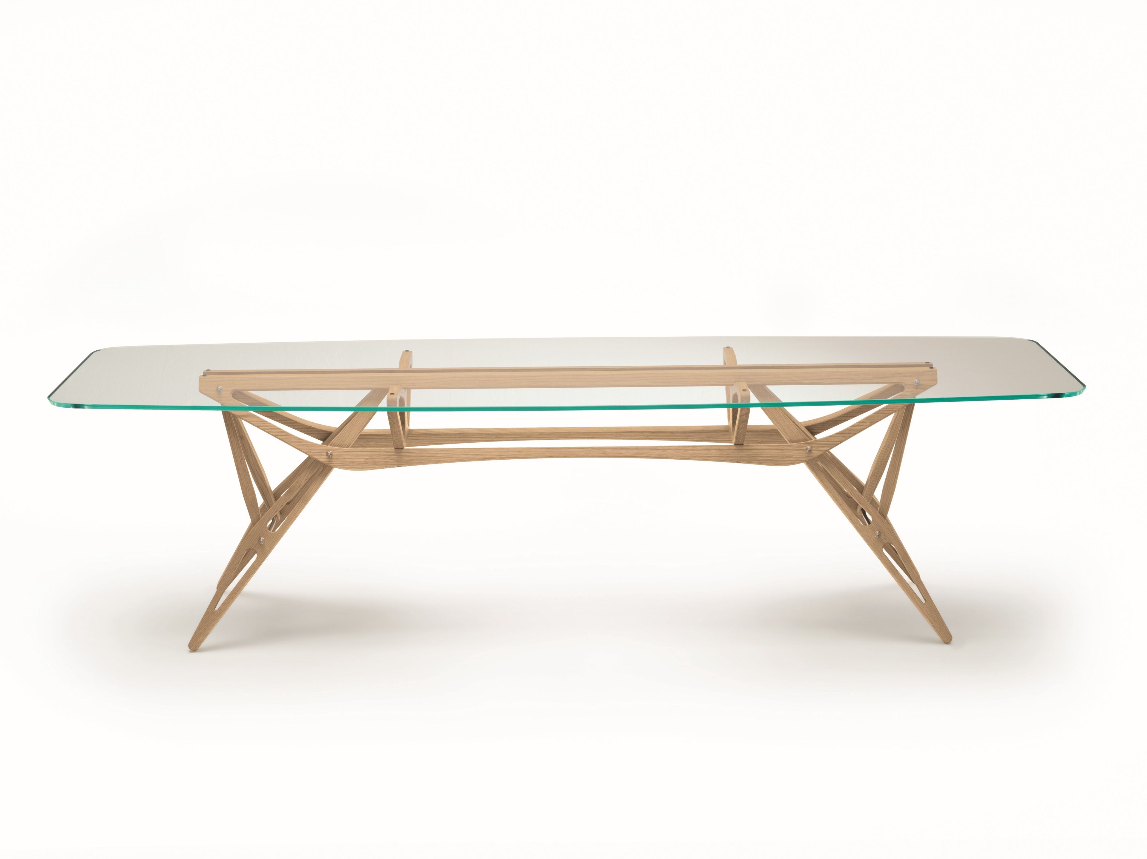 Crystal table REALE CM 2320 Carlo Mollino CM 2020 Collection By Zanotta ...