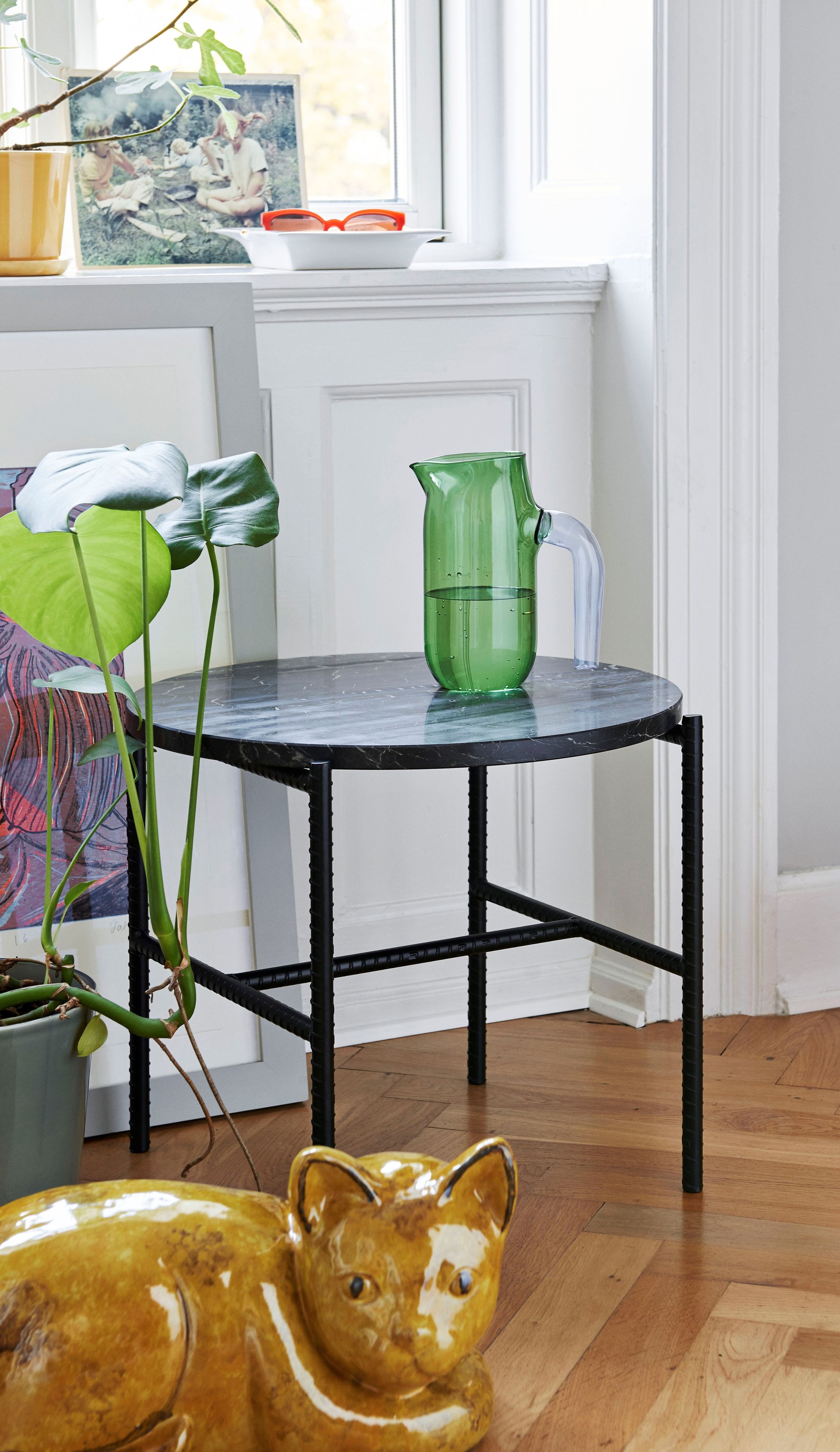 REBAR Round marble side table By Hay | design Sylvain Willenz