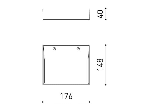 REC MINI Applique murale à LED en aluminium By Arkoslight | design ...