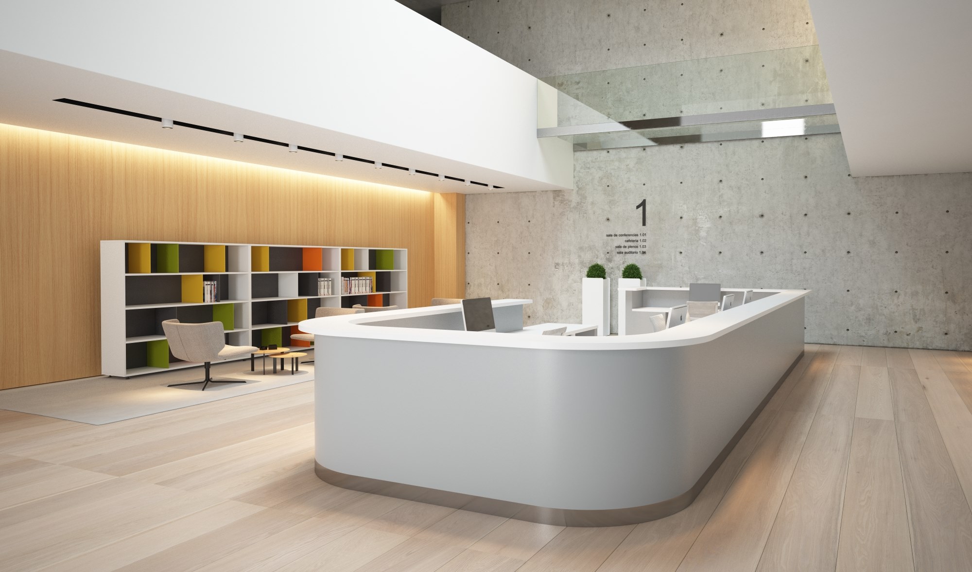 REP Reception desk By BK Contract | design Gabriel Teixidó