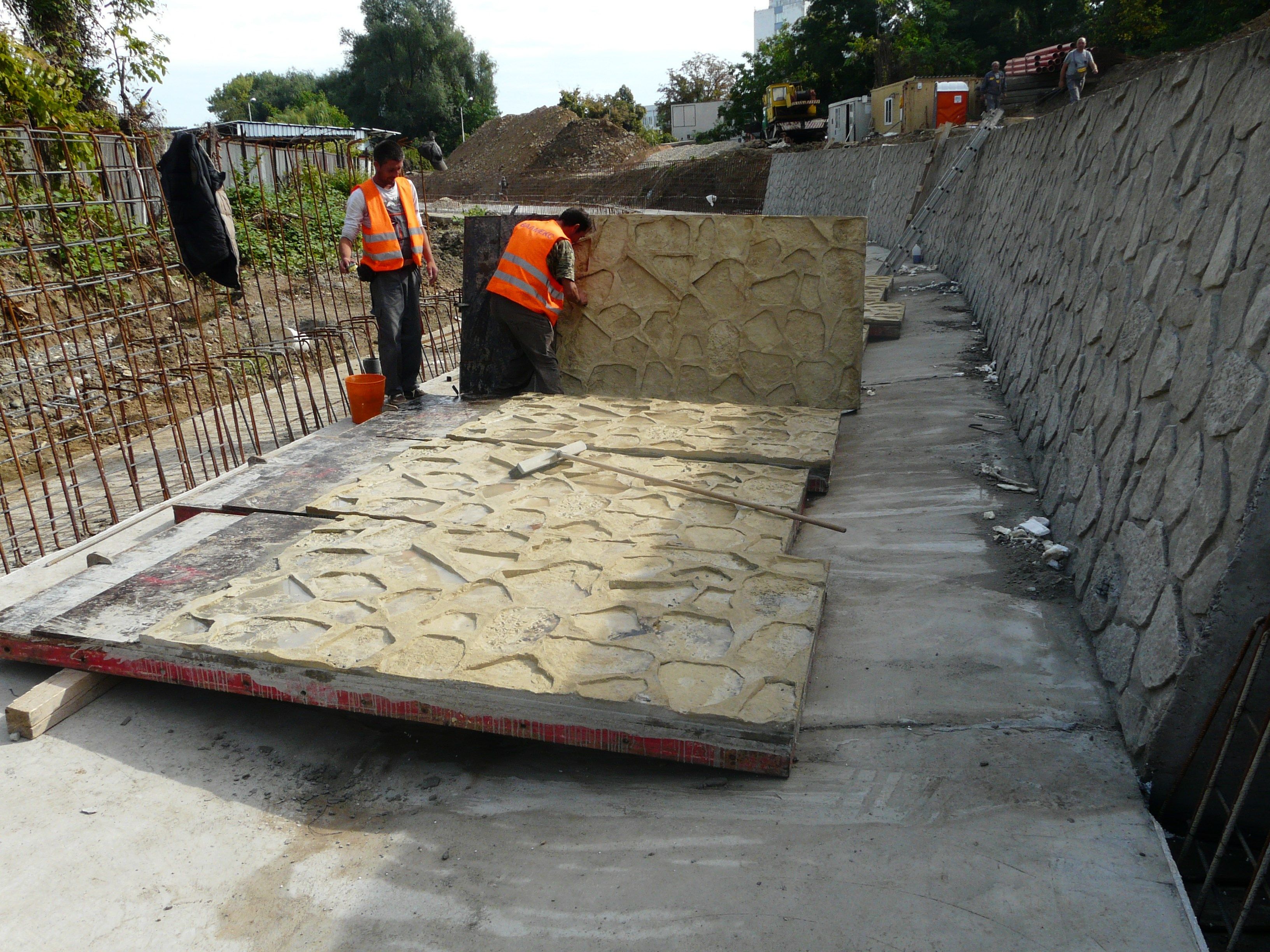 RECKLI® Hydrogeological works Matrix for fair faced concrete wall By COPLAN