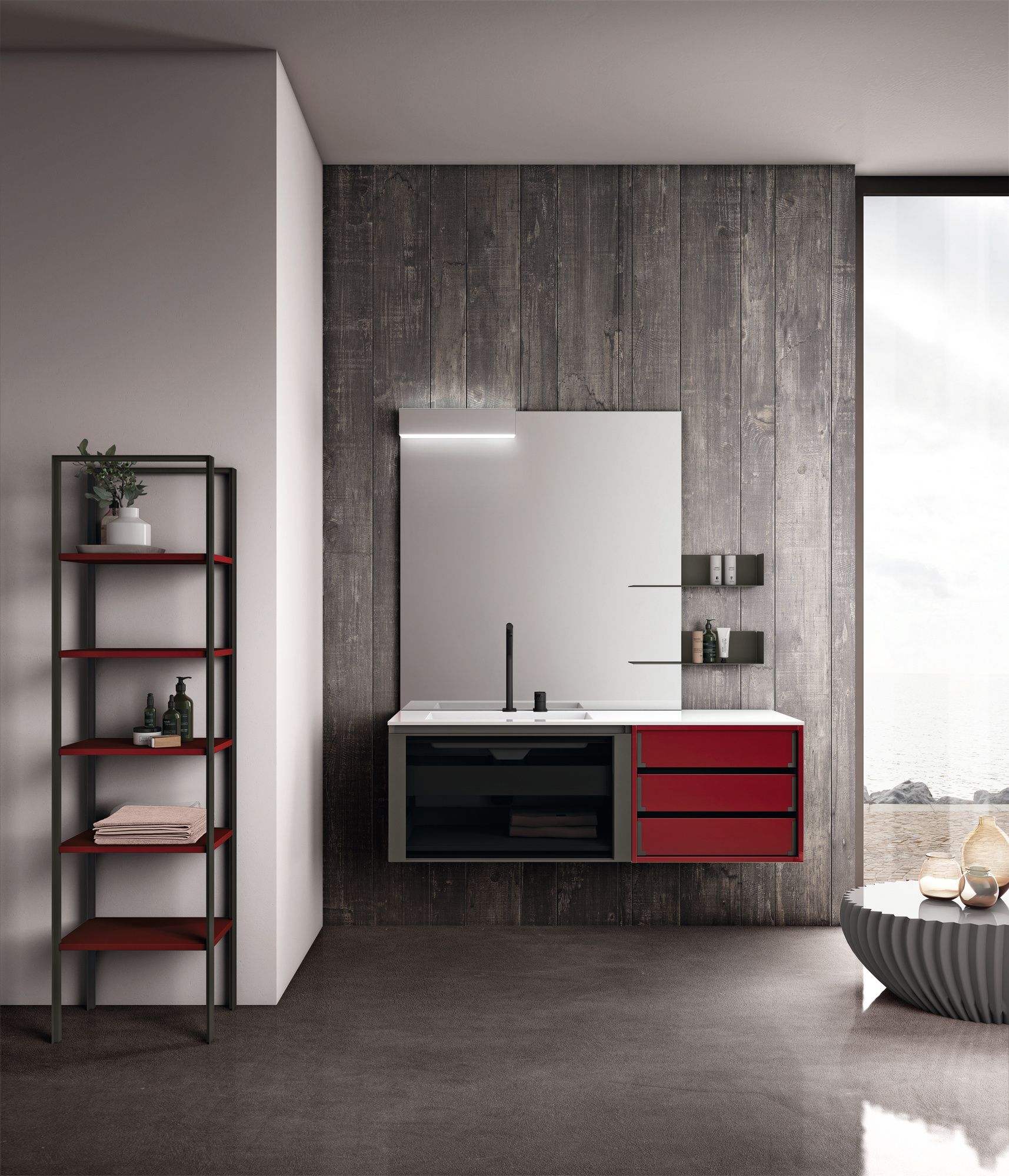 RECTA Lampada da specchio a LED By Cerasa