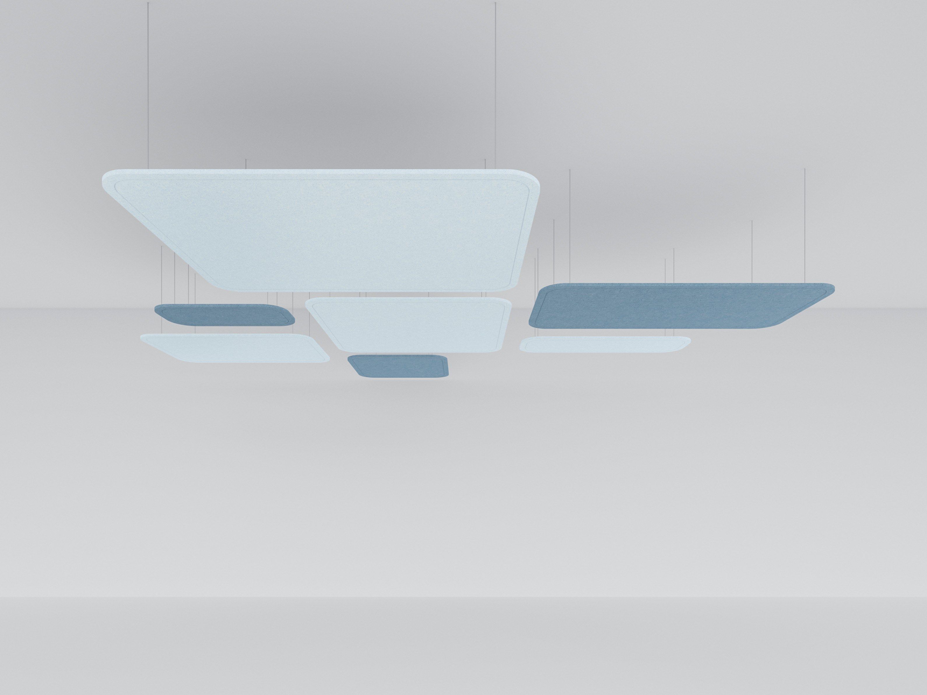 RECTANGLE & SQUARE Acoustic ceiling clouds By IMPACT ACOUSTIC®