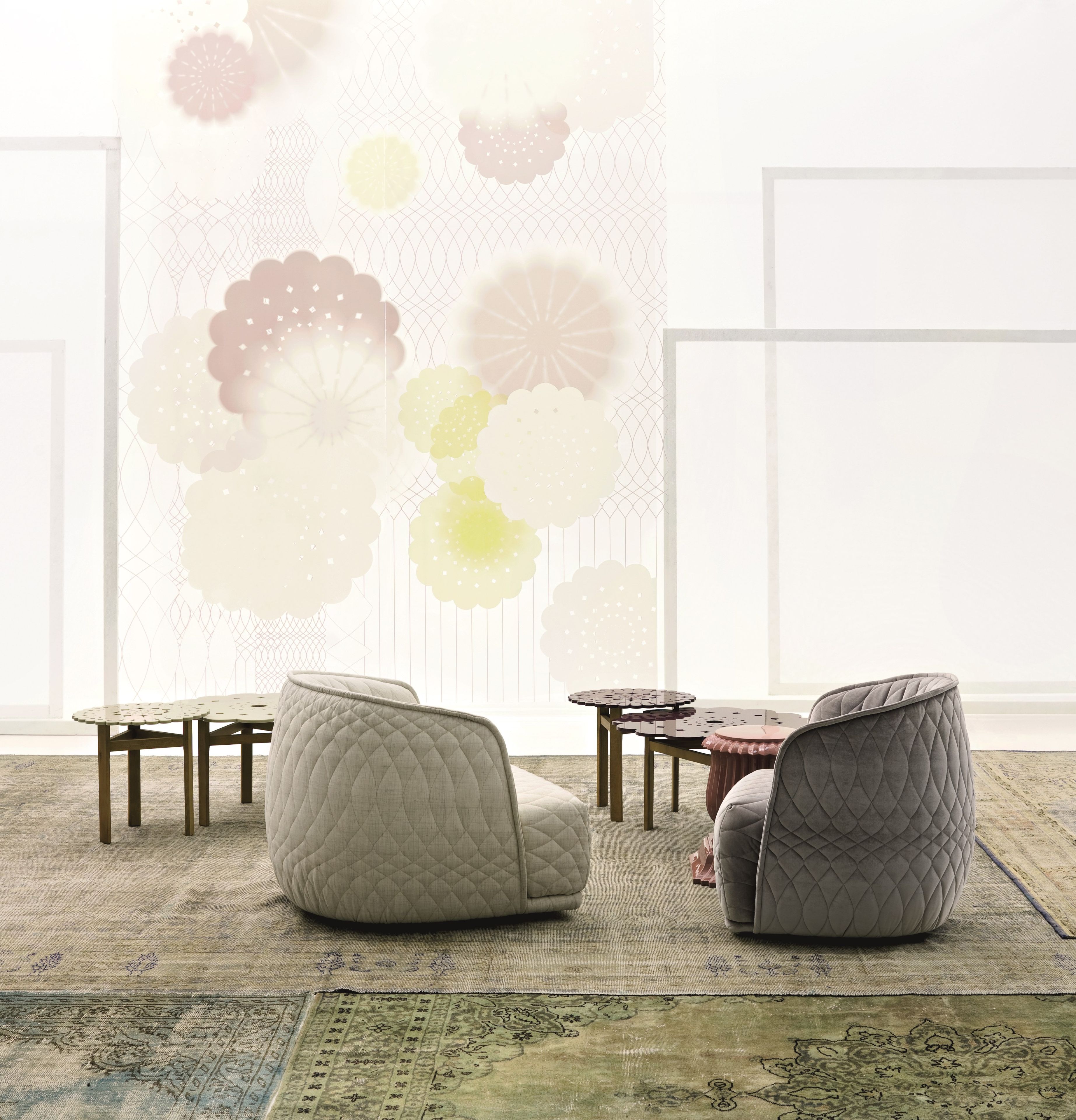 REDONDO Fabric easy chair with armrests By Moroso | design Patricia ...