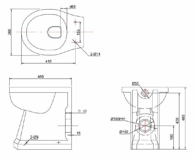 REGAL | Toilet By Burlington Bathrooms