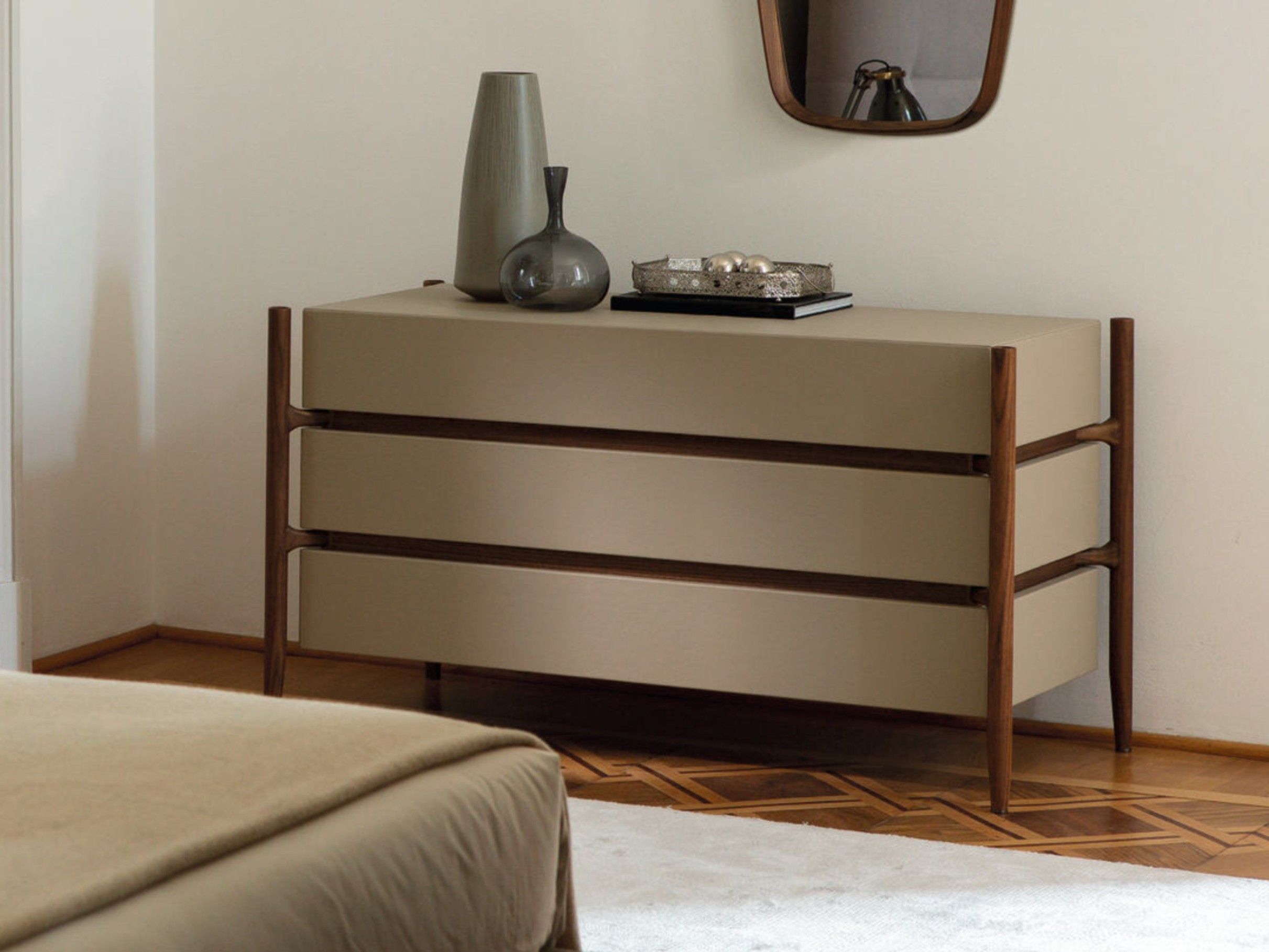 REGENT | Leather chest of drawers Leather chest of drawers By Porada ...