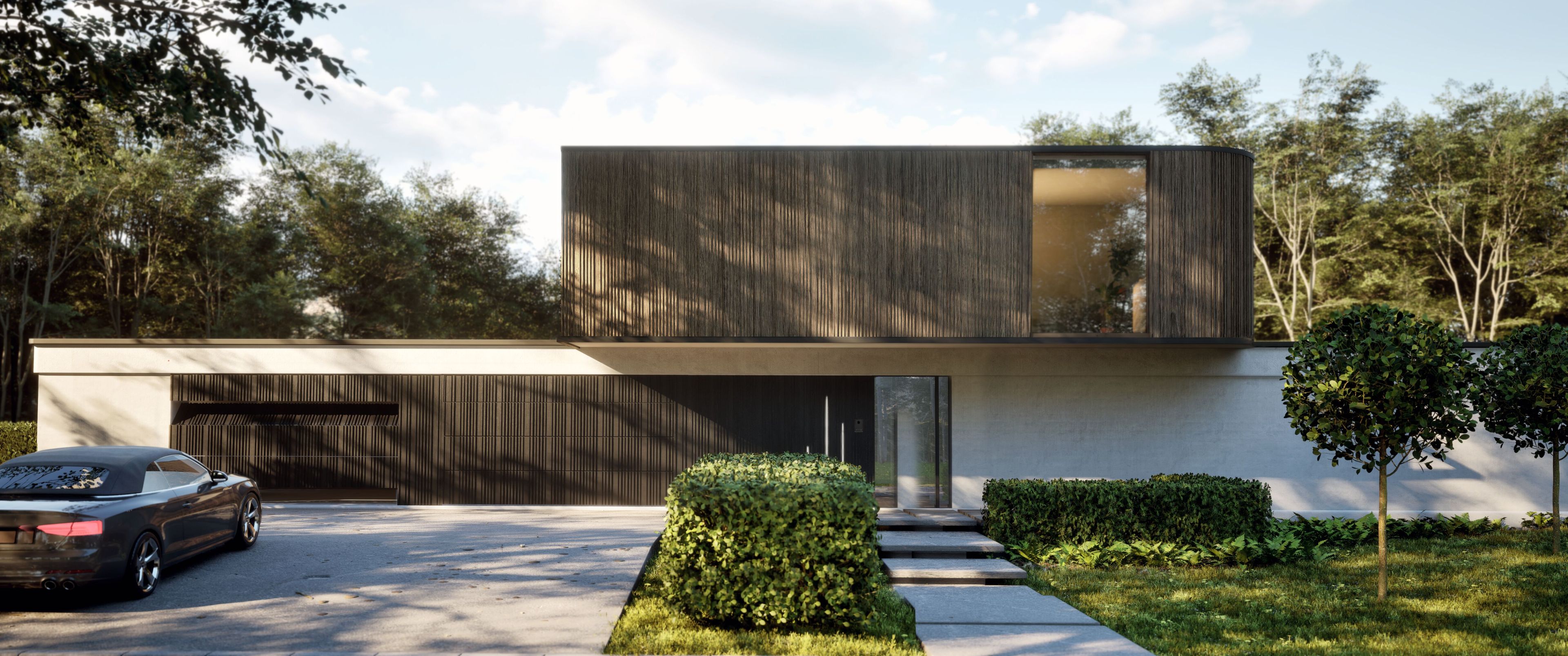 LINARTE WOOD DESIGN Aluminum façade cladding with a wood-like ...