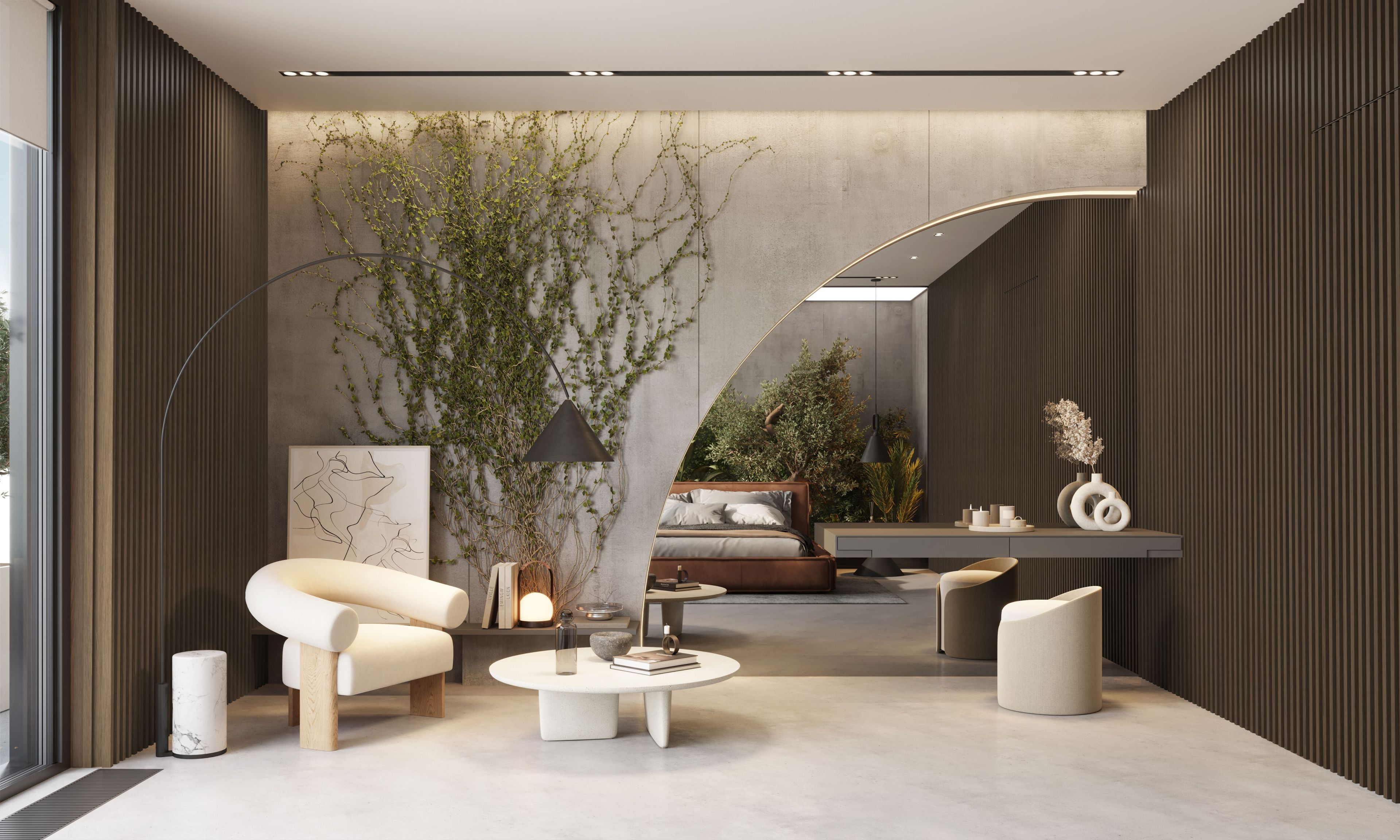 LINARTE WOOD DESIGN Aluminum façade cladding with a wood-like ...