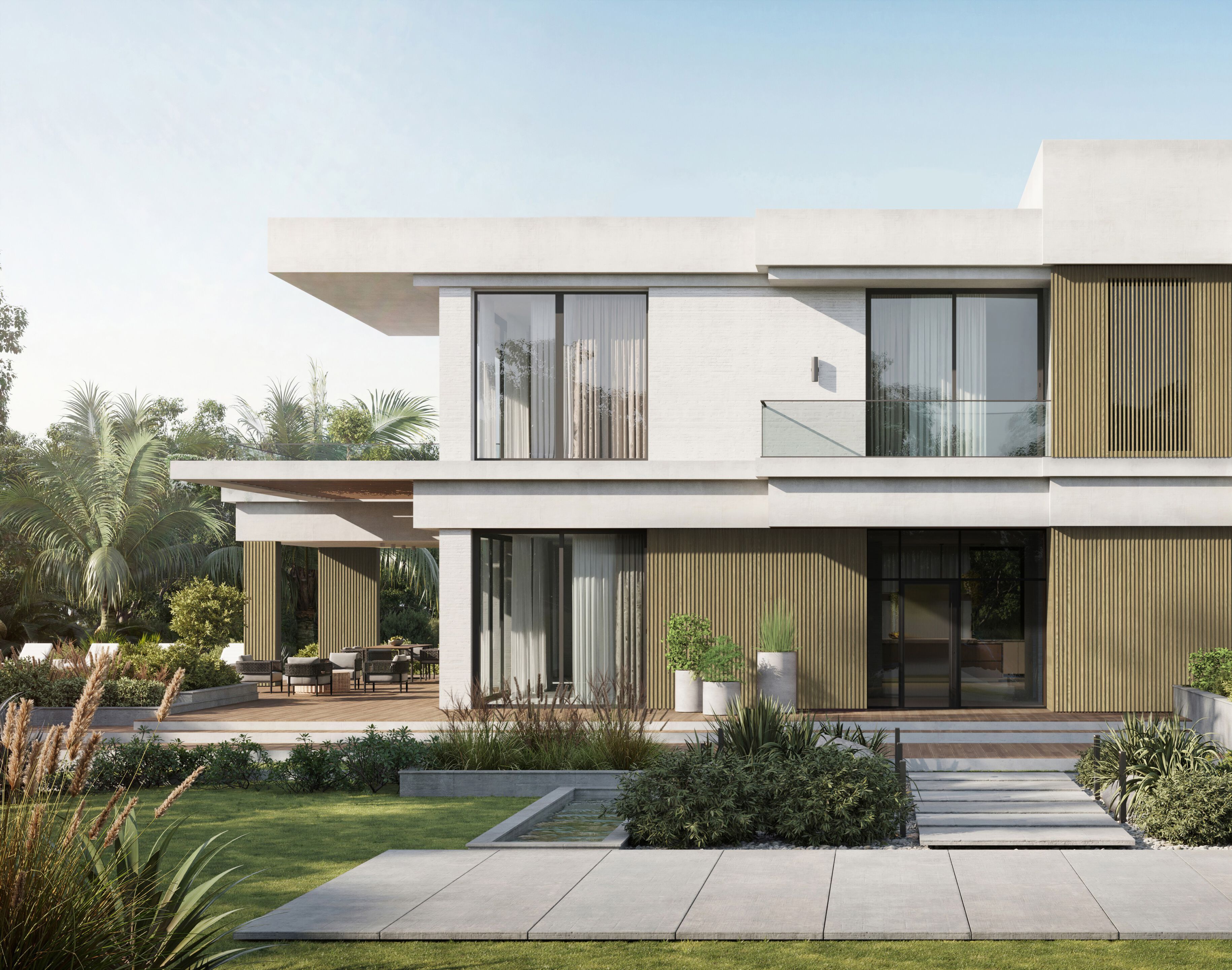 LINARTE WOOD DESIGN Aluminum façade cladding with a wood-like ...