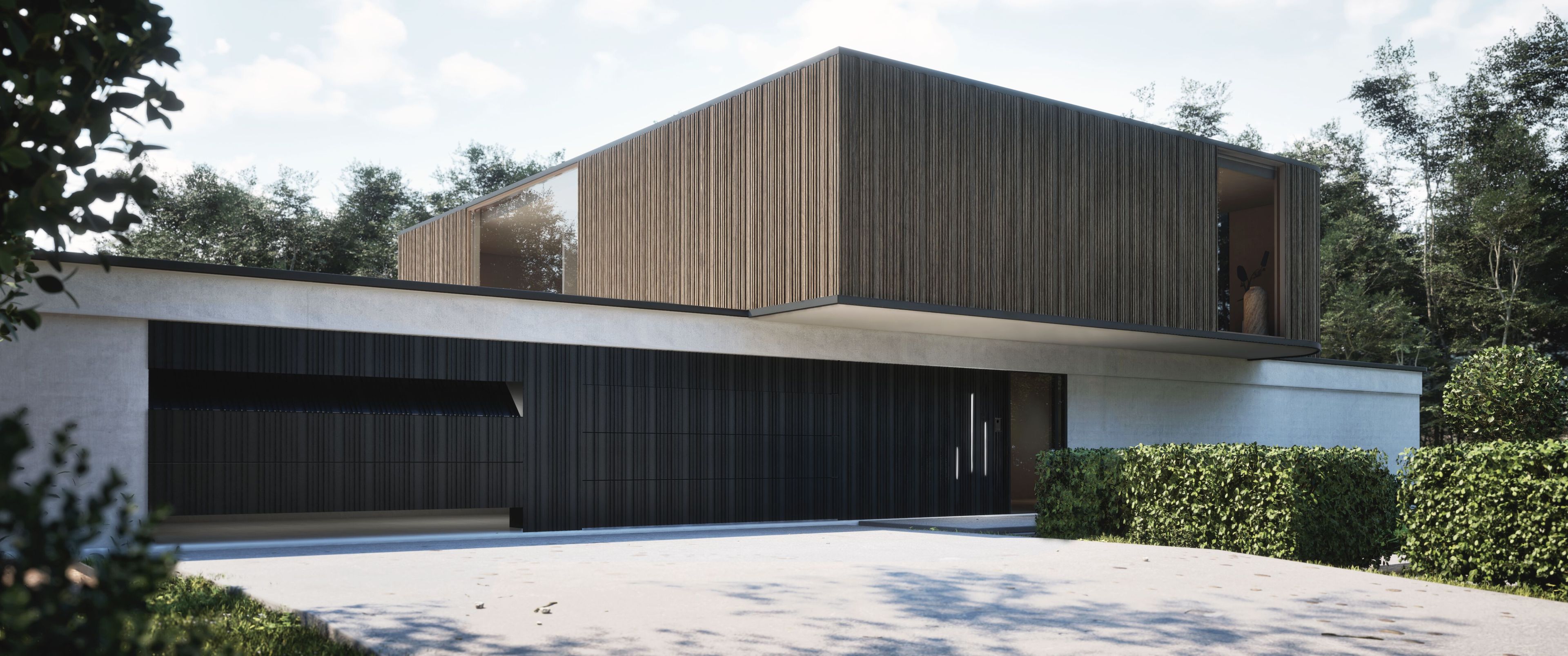 LINARTE WOOD DESIGN Aluminum façade cladding with a wood-like ...