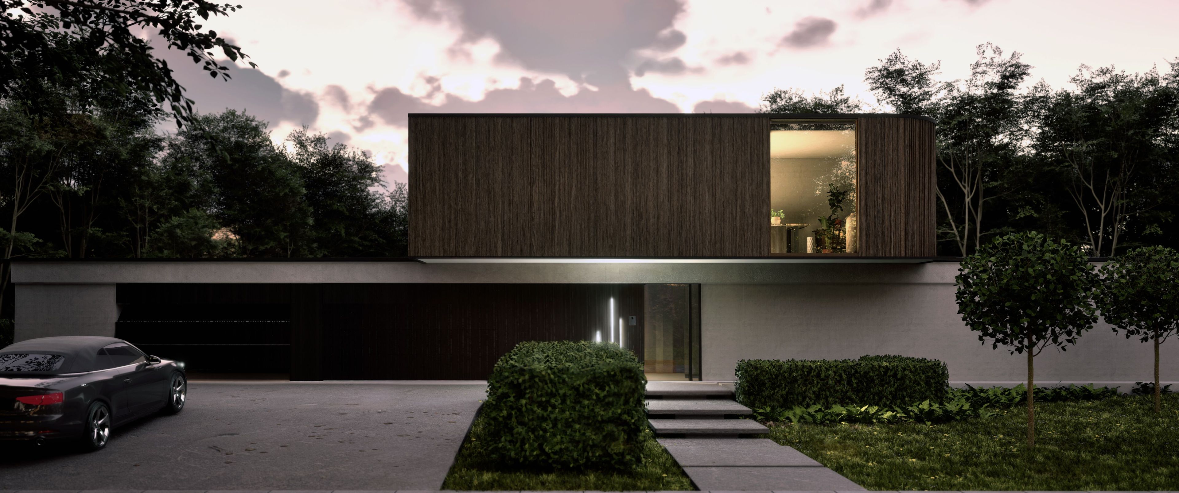 LINARTE WOOD DESIGN Aluminum façade cladding with a wood-like ...