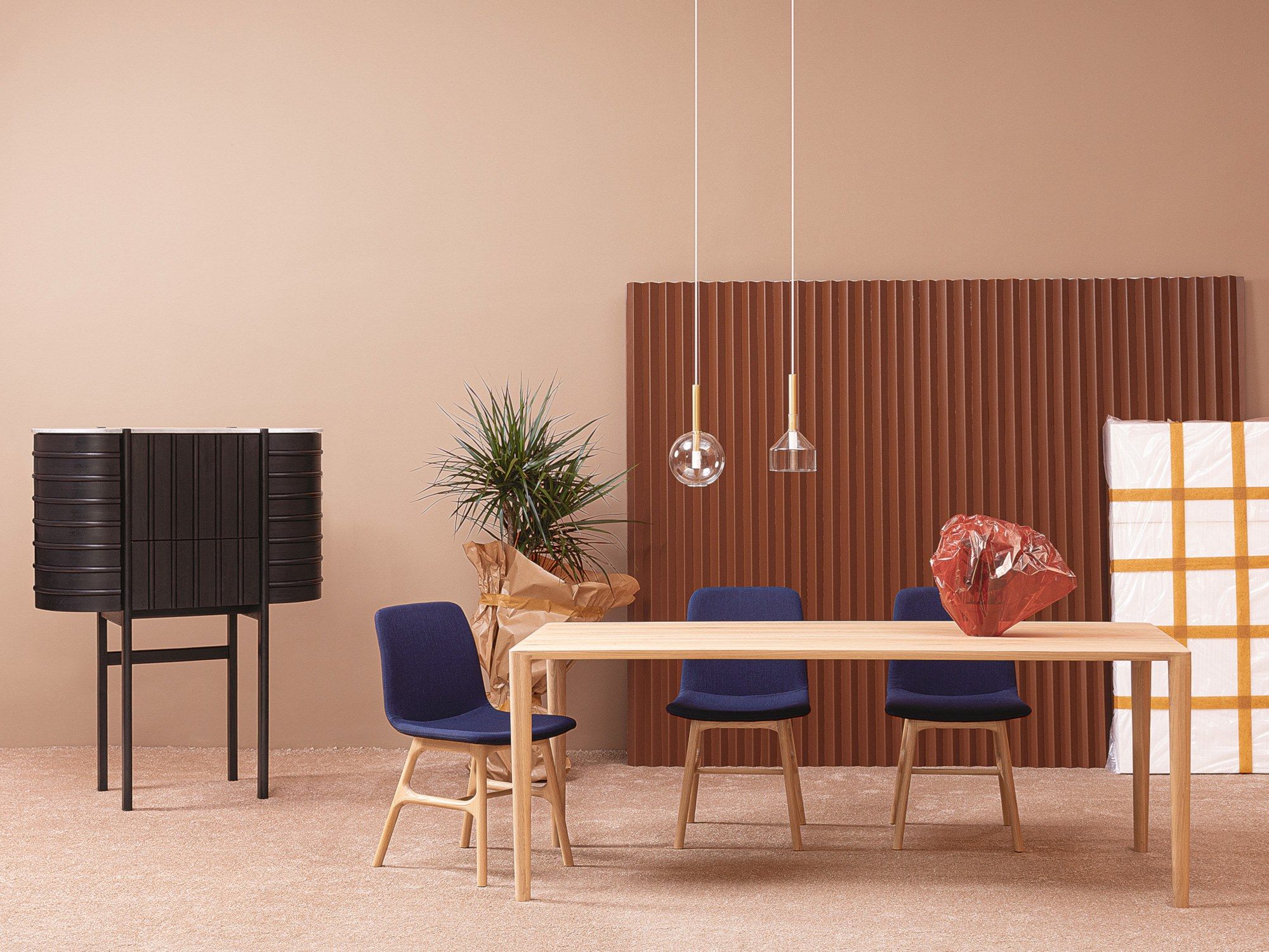 Wooden highboard REPETA 01 By Woak design Andrea Steidl