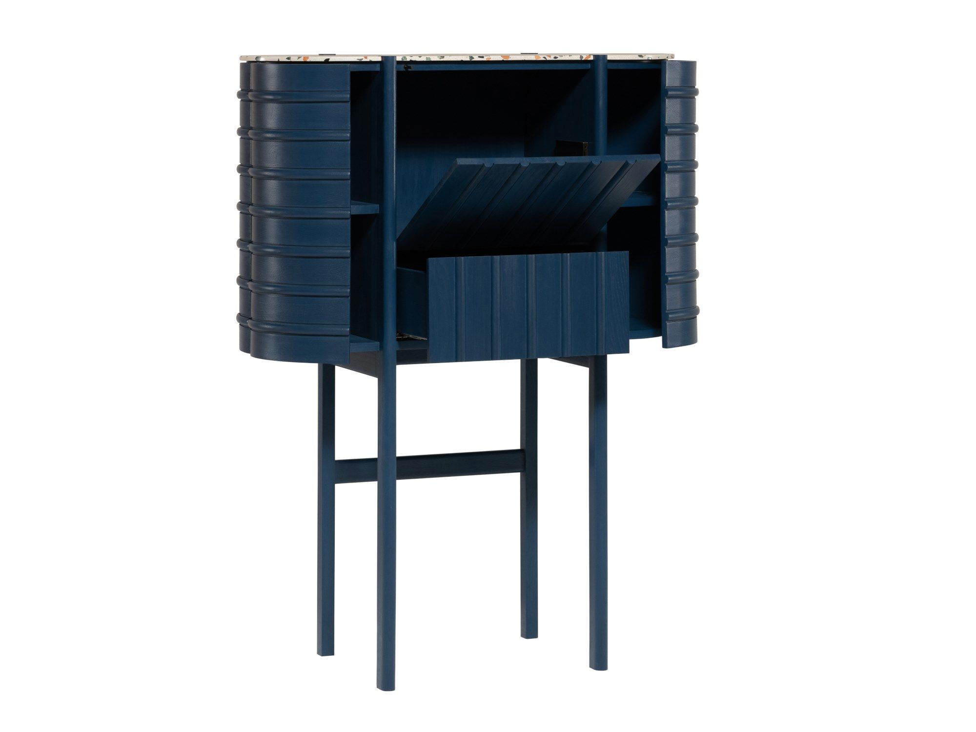 Wooden highboard REPETA 01 By Woak design Andrea Steidl