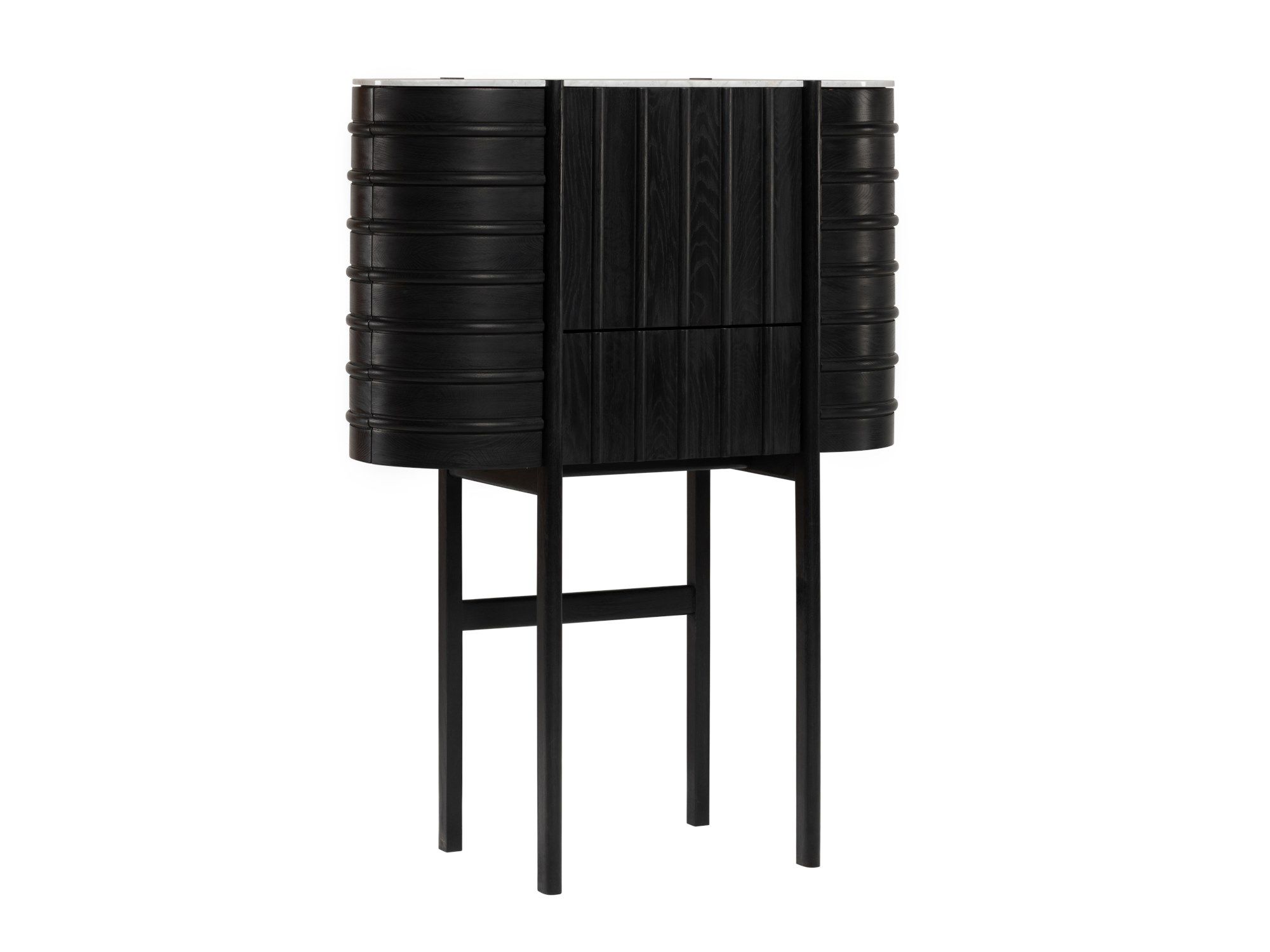 Wooden highboard REPETA 01 By Woak design Andrea Steidl