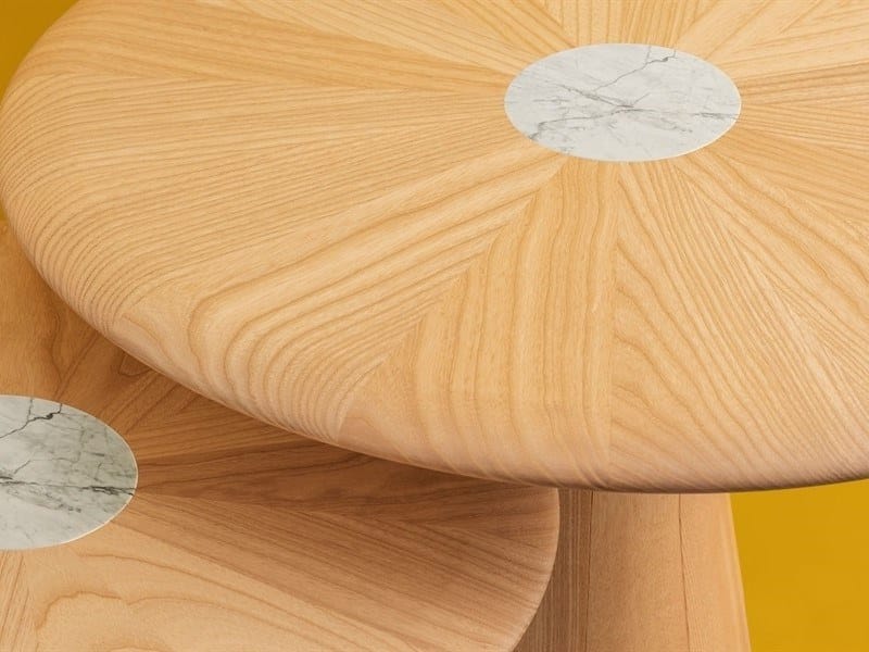 REVERSE OCCASIONAL WOOD coffee table By Andreu World design Piergiorgio ...