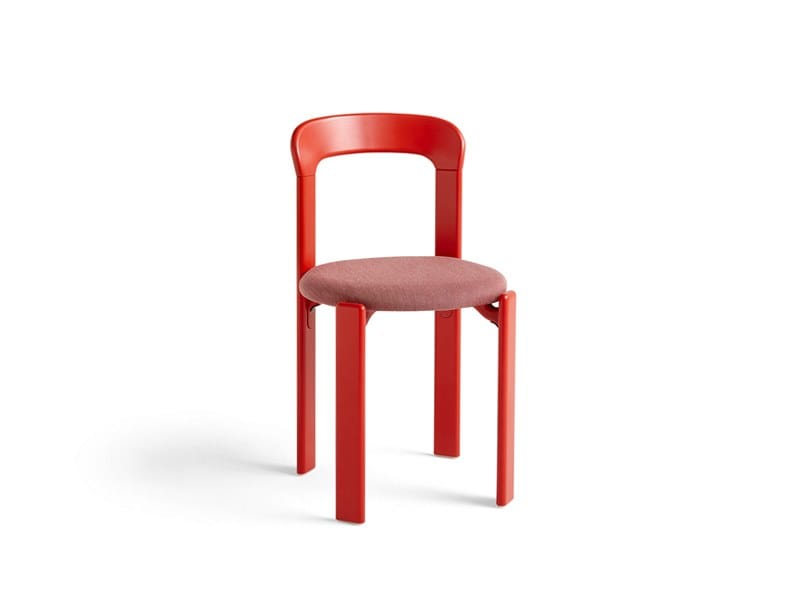 REY Beech chair with padded seat By Hay | design Bruno Rey