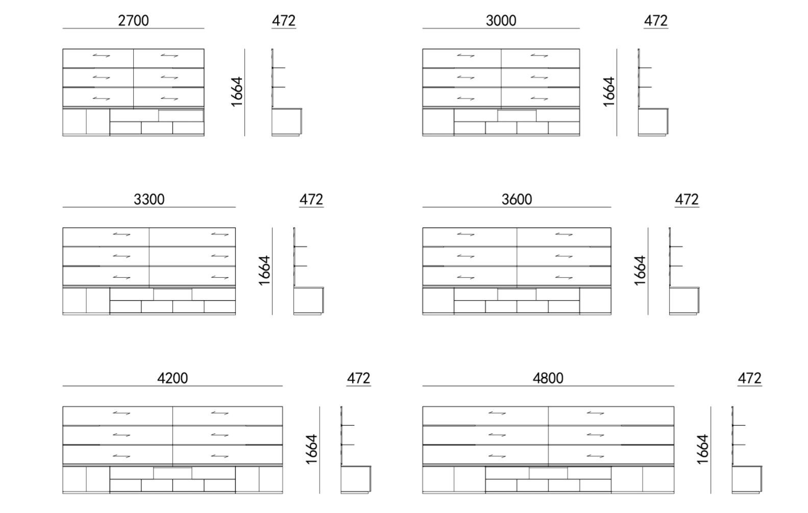 RHYTHM | Storage wall By HC28 Cosmo