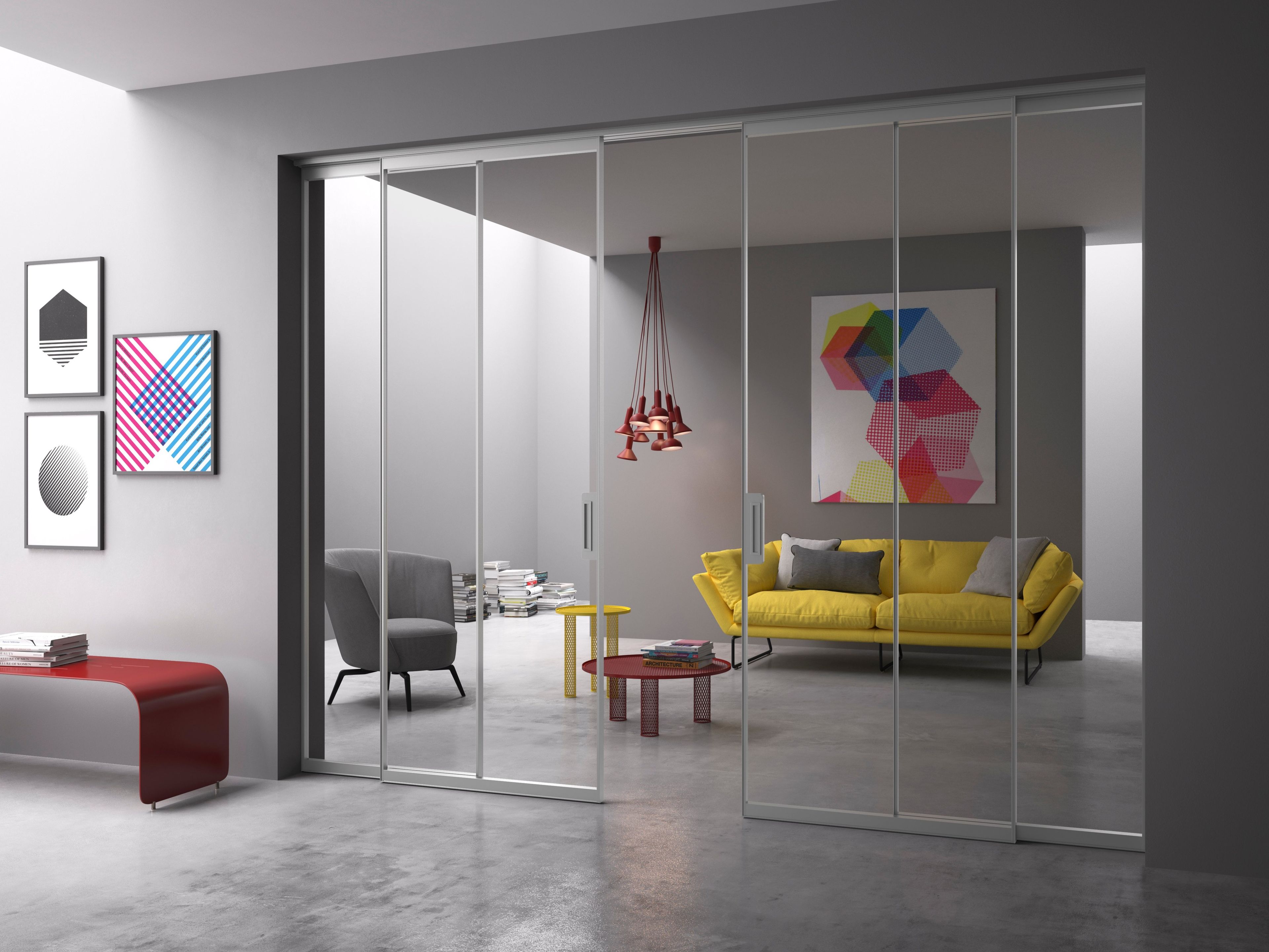 RI-TRAIT | Sliding door Glass door By ALBED | design CRS Albed