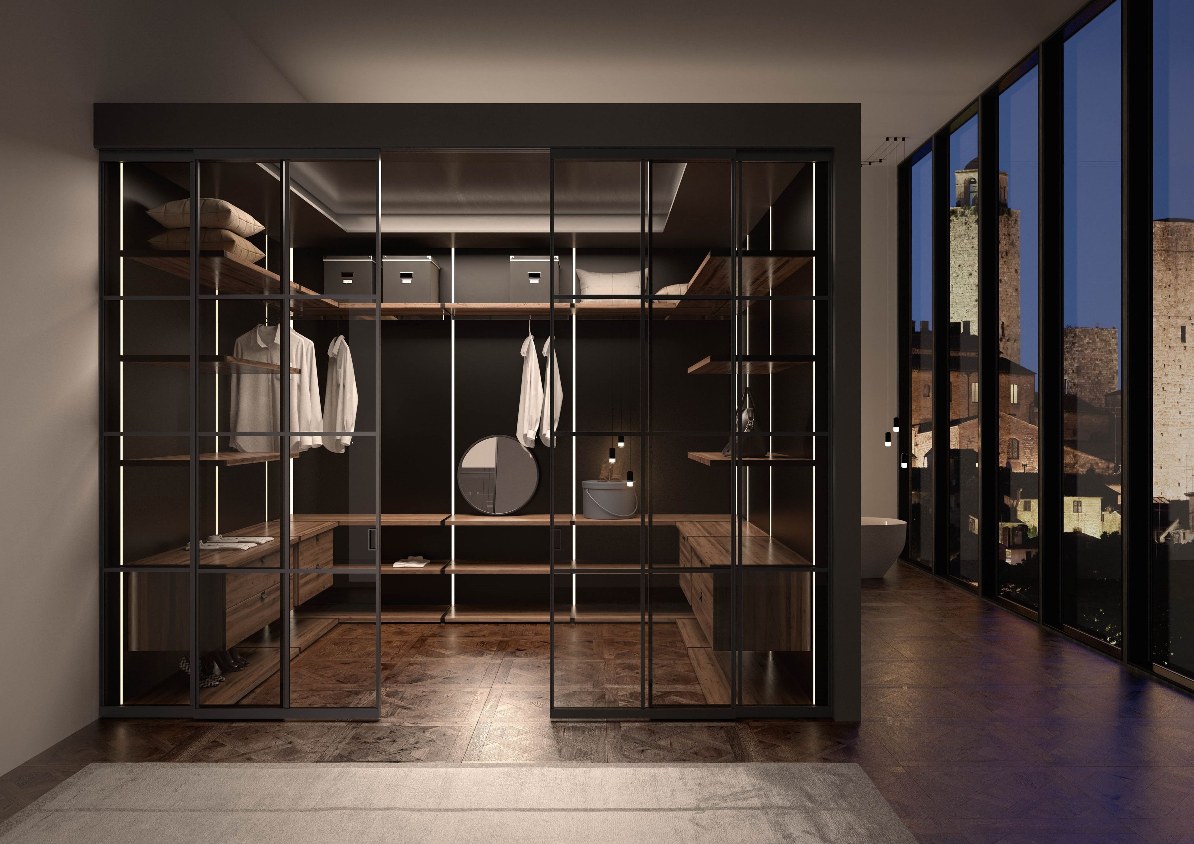 RI-VISTA | Walk-in wardrobe By ALBED design CRS Albed