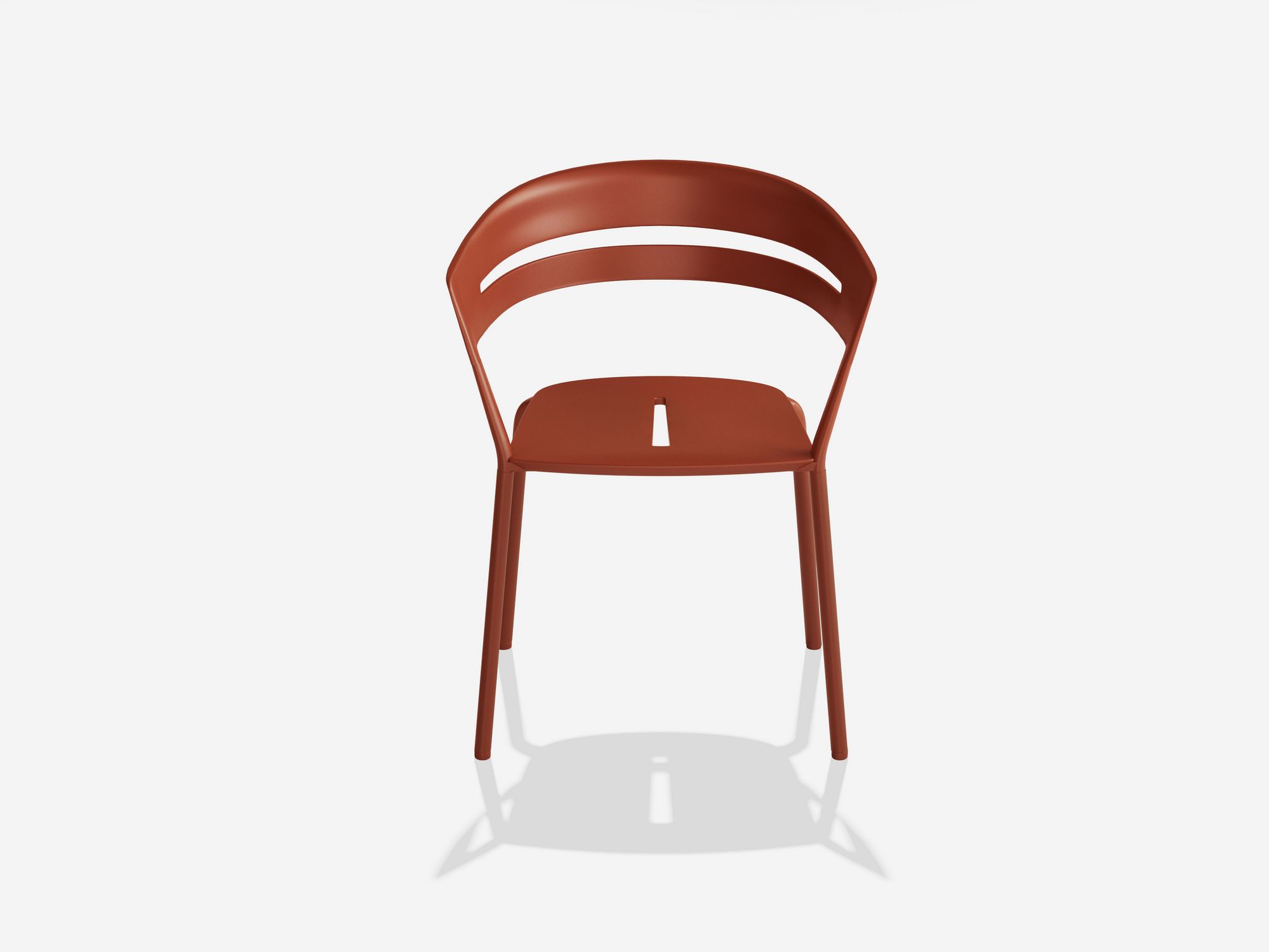 Stackable aluminium garden chair with armrests RIA By FAST design ...