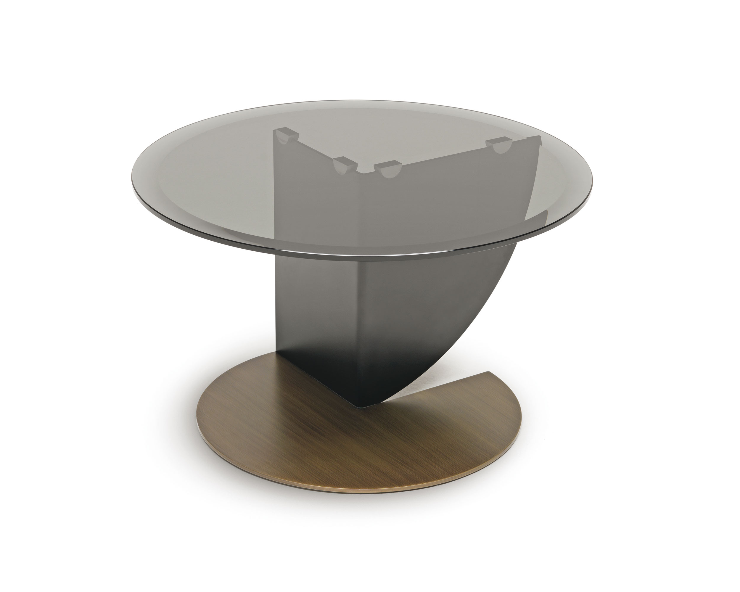 RIALTO Round glass coffee table By MisuraEmme