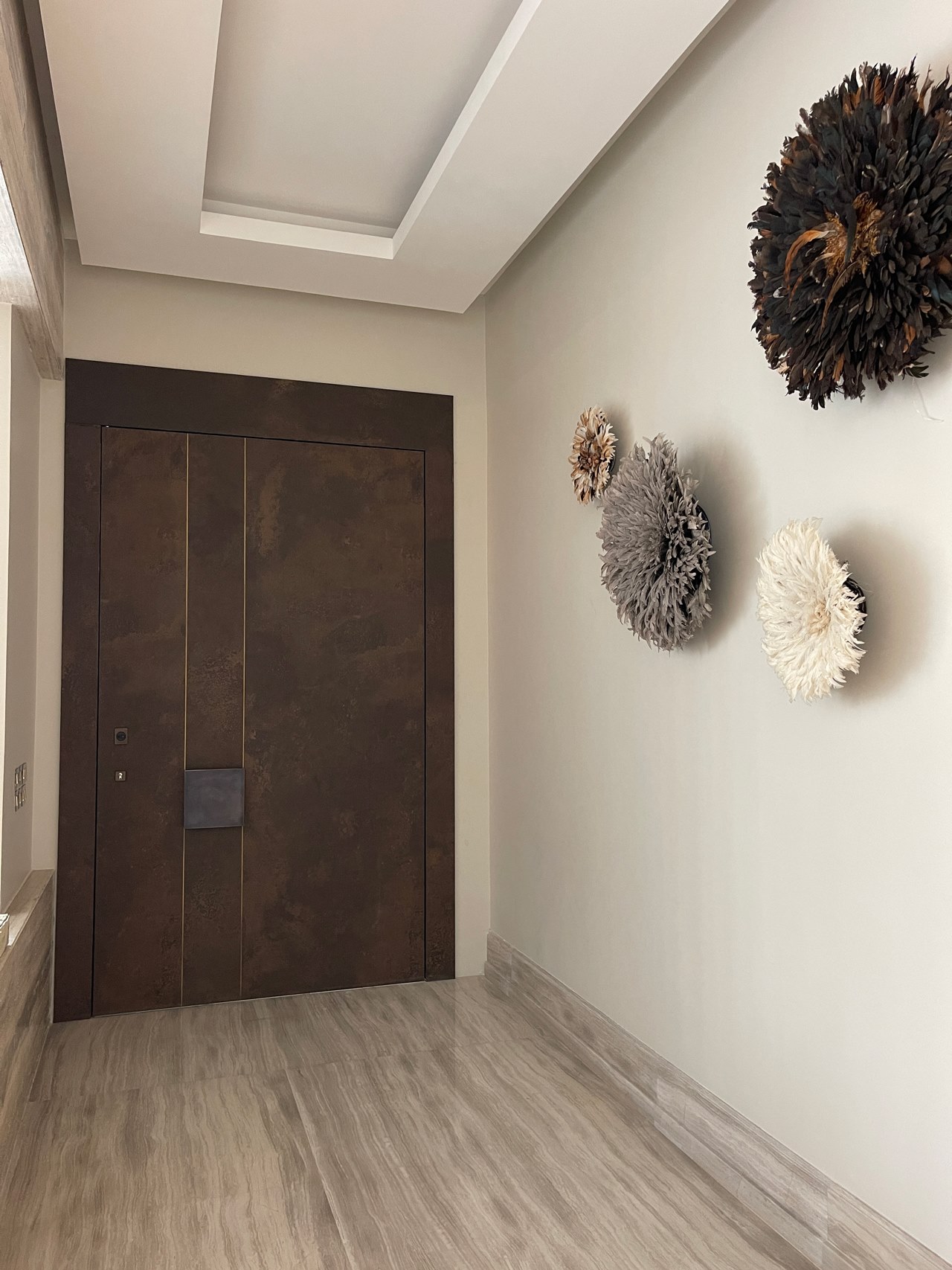 RIALTO Armored doors with porcelain and burnish brass covering By Ercole