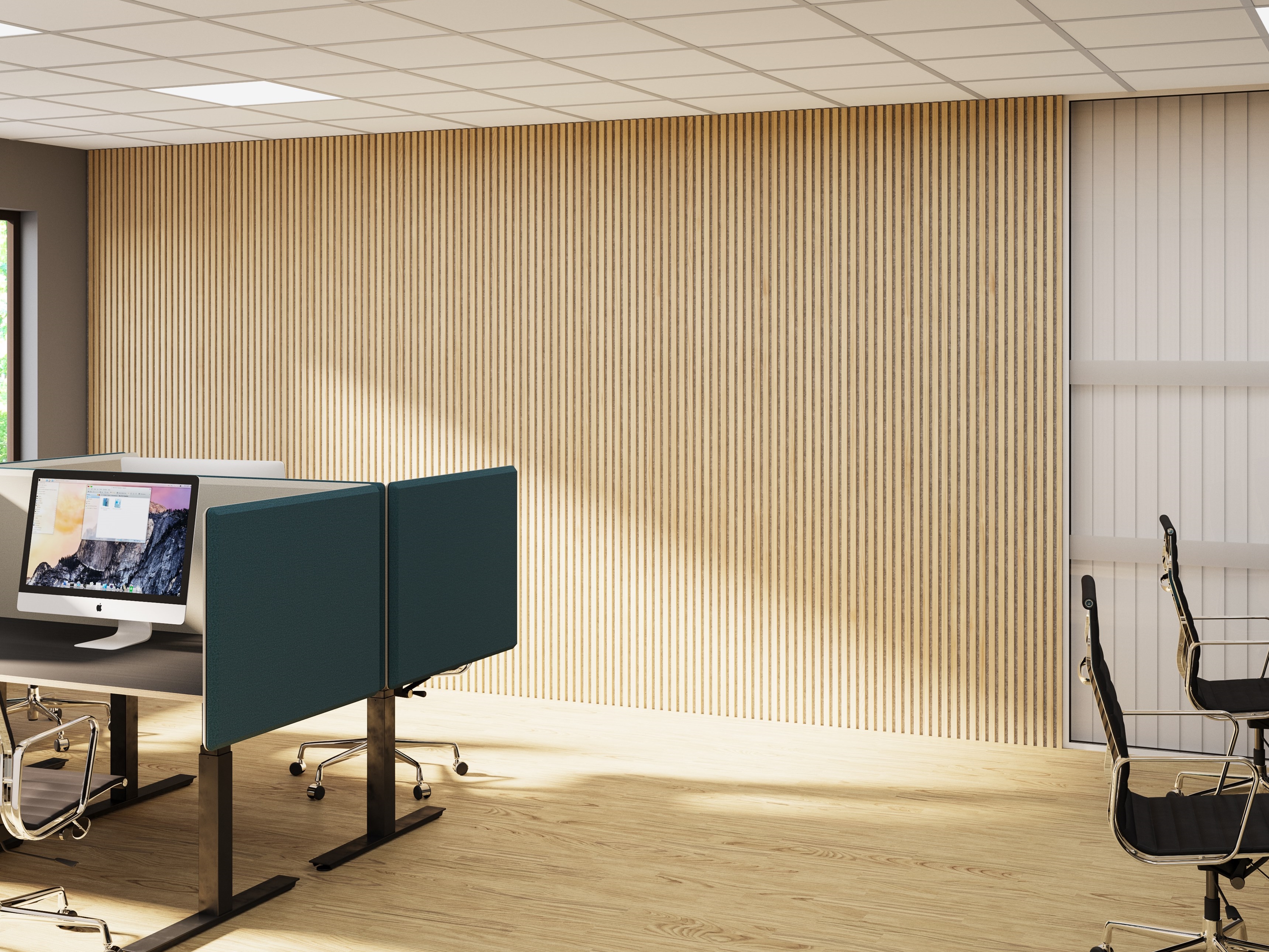 RIBBON Wooden Acoustic wall panel By Glimakra of Sweden
