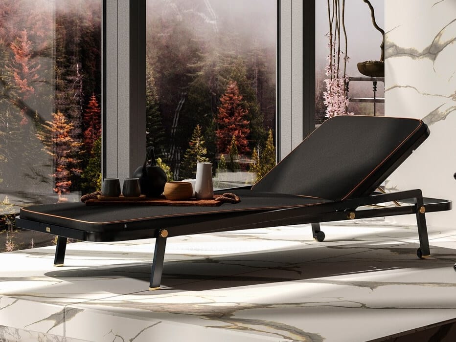 RIBBON Recliner fabric sun lounger By Myface