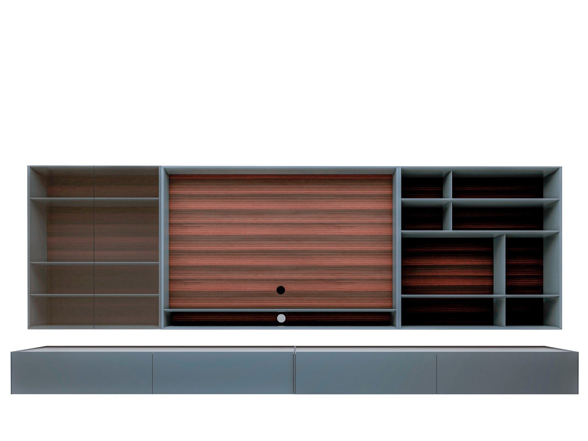 RIC Wall-mounted TV wall system By Como Furniture | design F&F studio