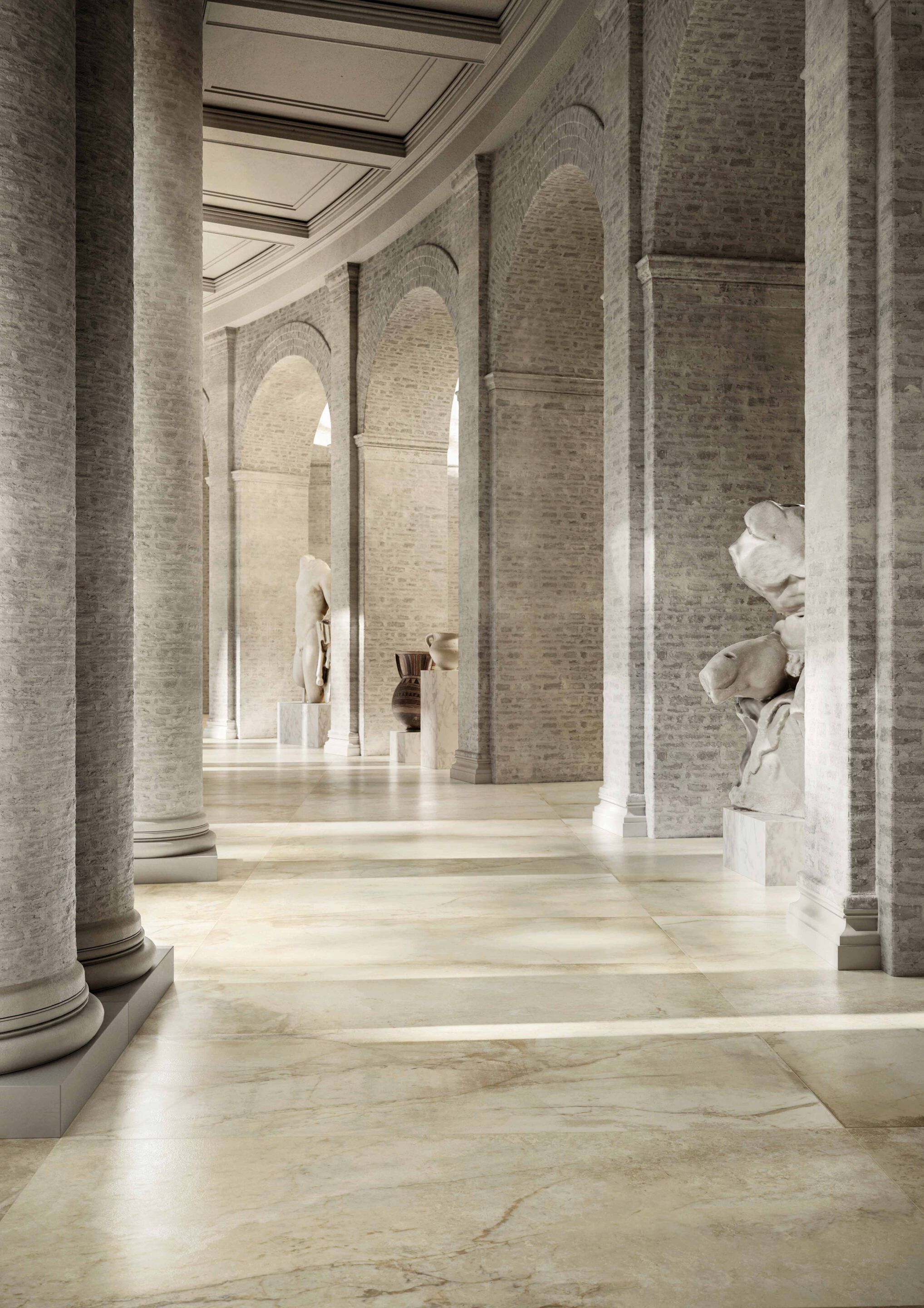 RETRO PURE Porcelain stoneware wall/floor tiles with marble effect By ...