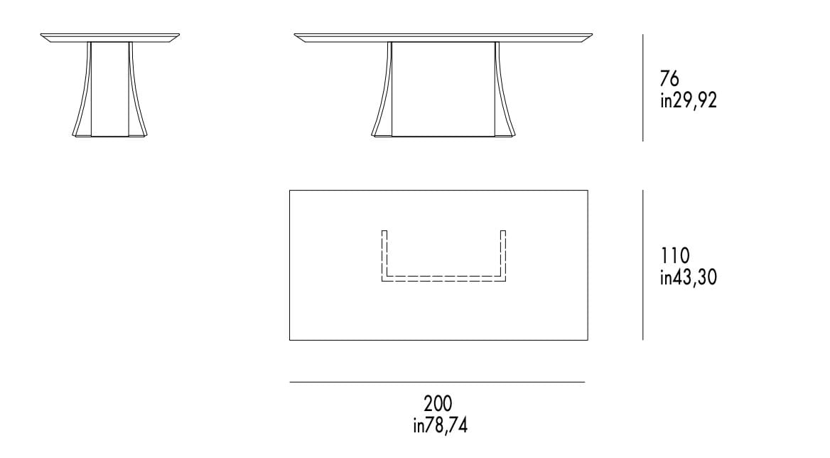 RICHARD Wooden writing desk By Grilli | design Carlo Bimbi