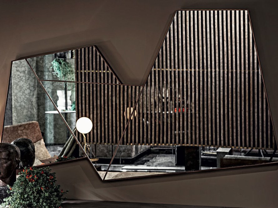 Wall-mounted mirror RIFLESSI By Shake