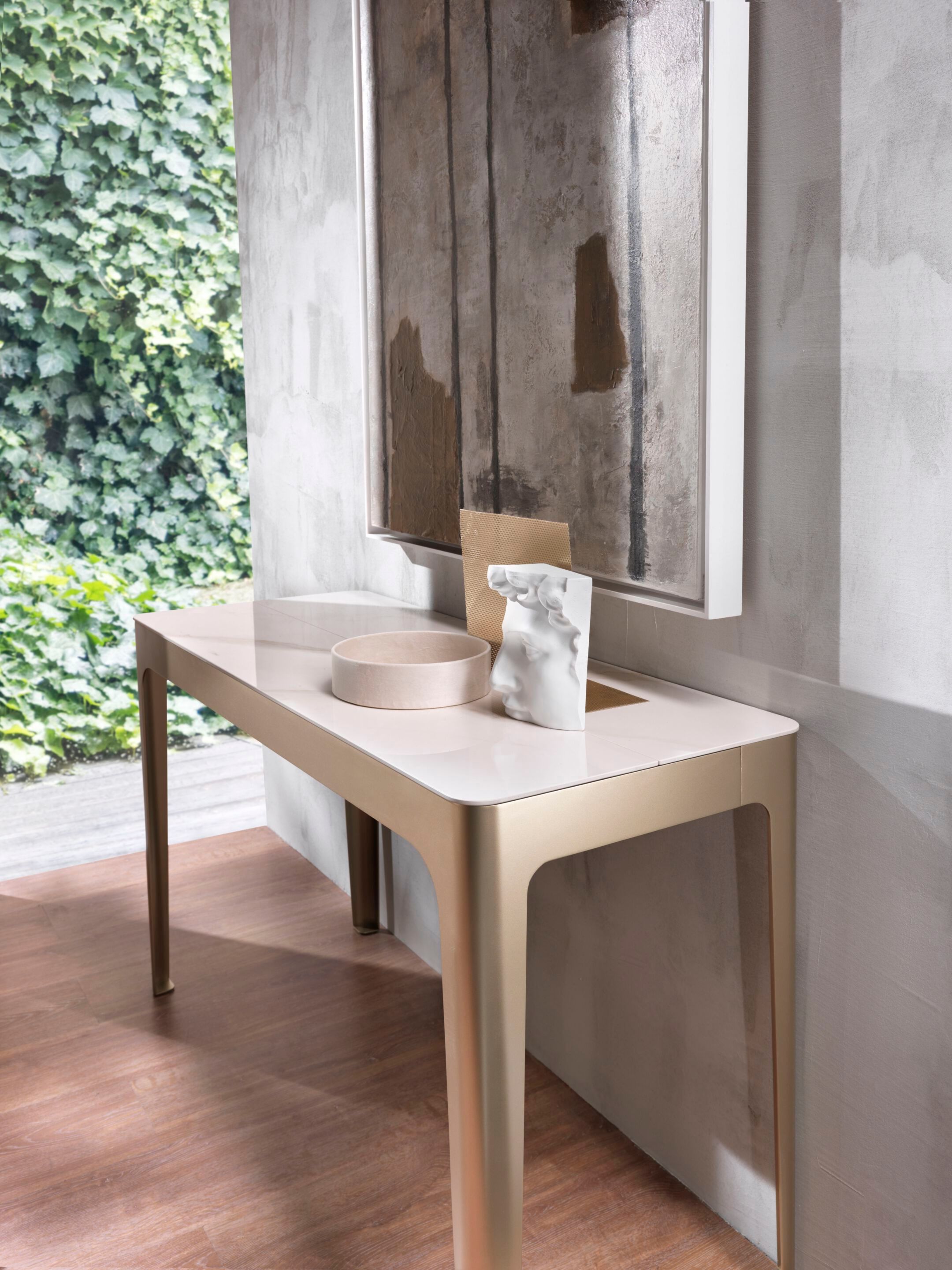 CORNER Consolle fissa e allungabile By RIFLESSI